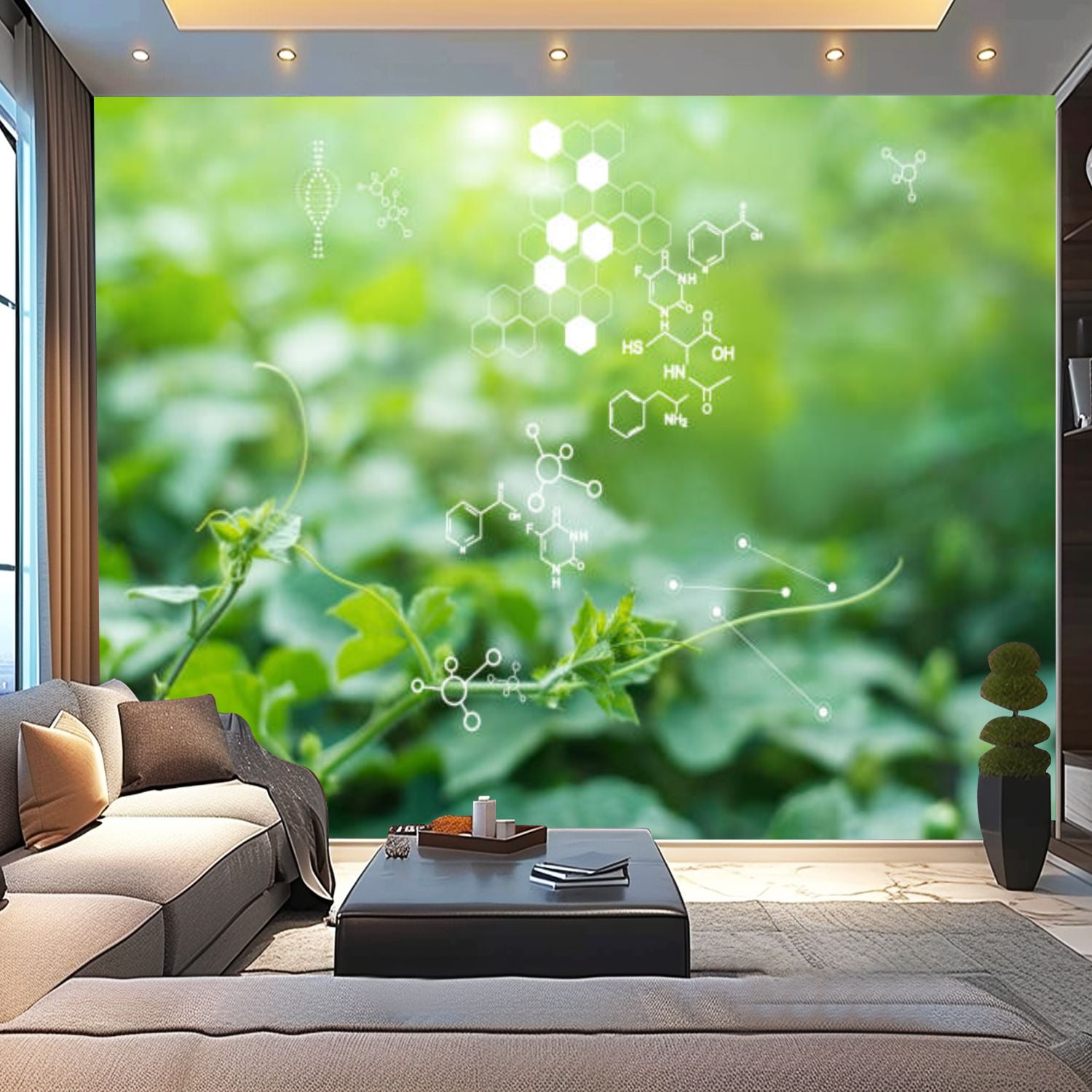 Peel and Stick Wallpaper Canvas Biology laboratory nature science ...