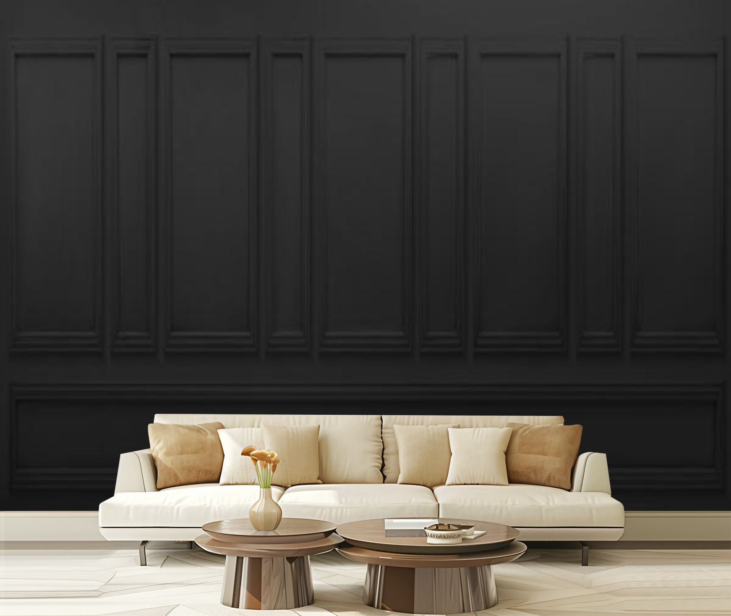 Peel and Stick Wallpaper Canvas Classic panel wall for luxury vintage ...