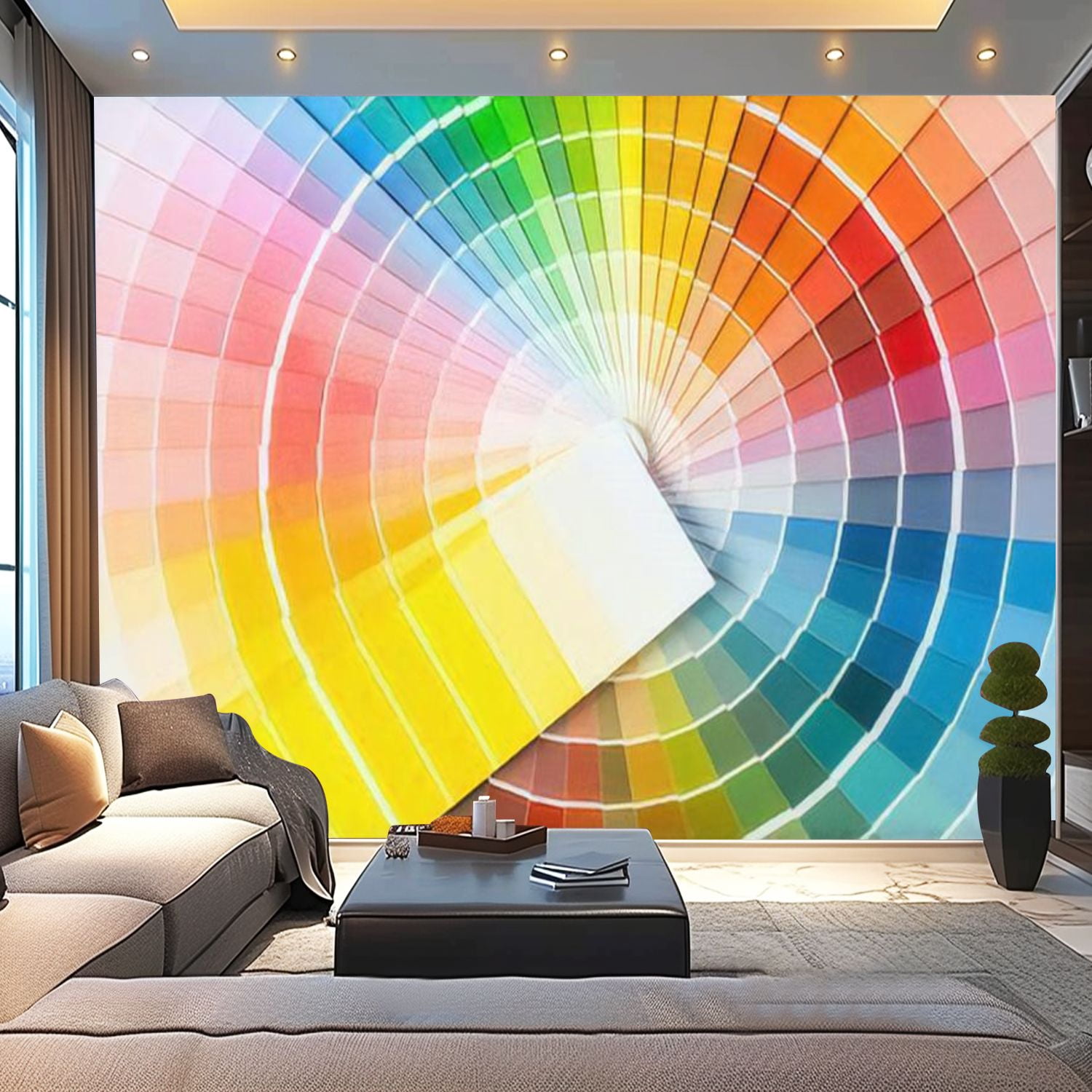 Peel and Stick Wallpaper Canvas Color palette guide paint samples ...