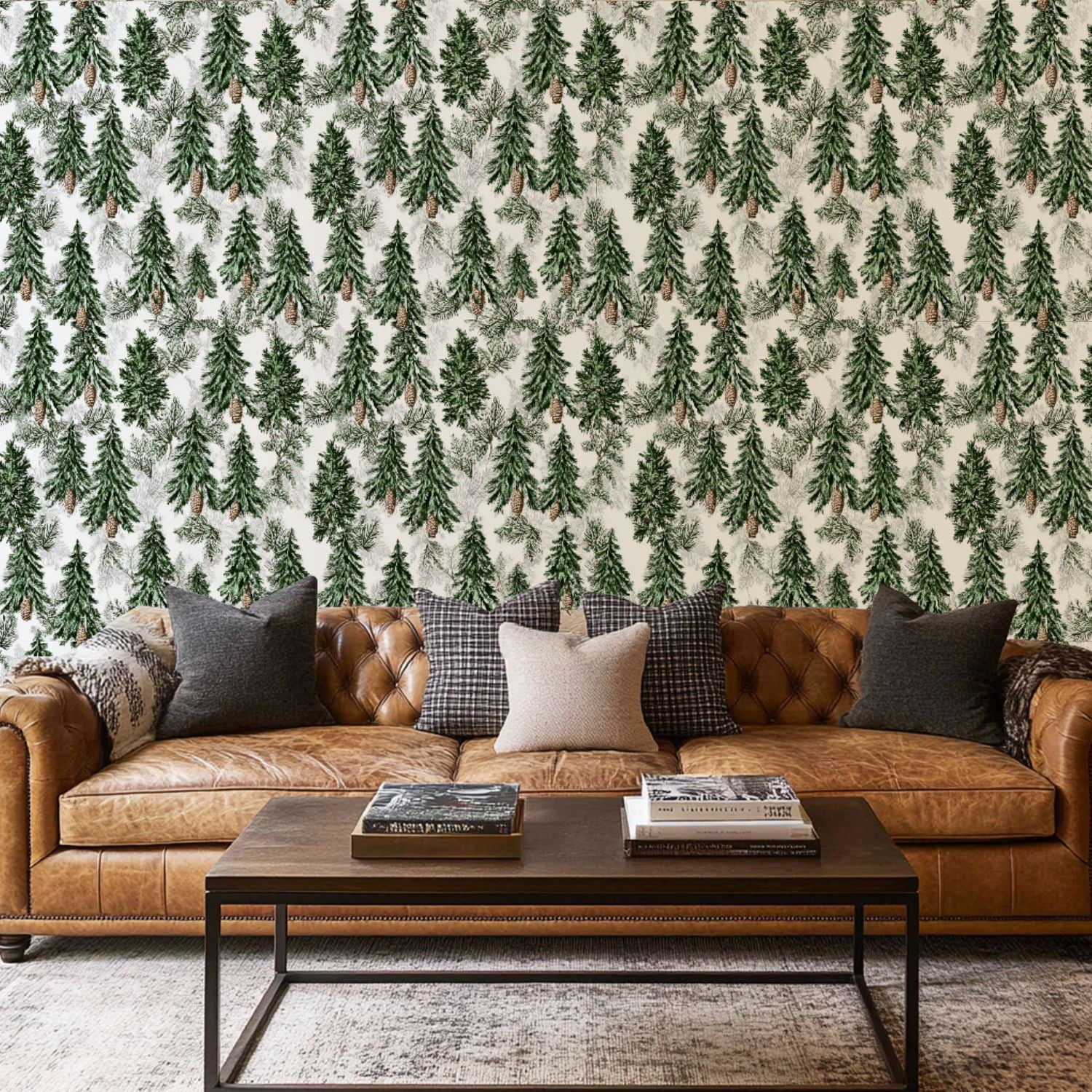 Peel and Stick Wallpaper Canvas Contact Paper Season Greeting Hand ...