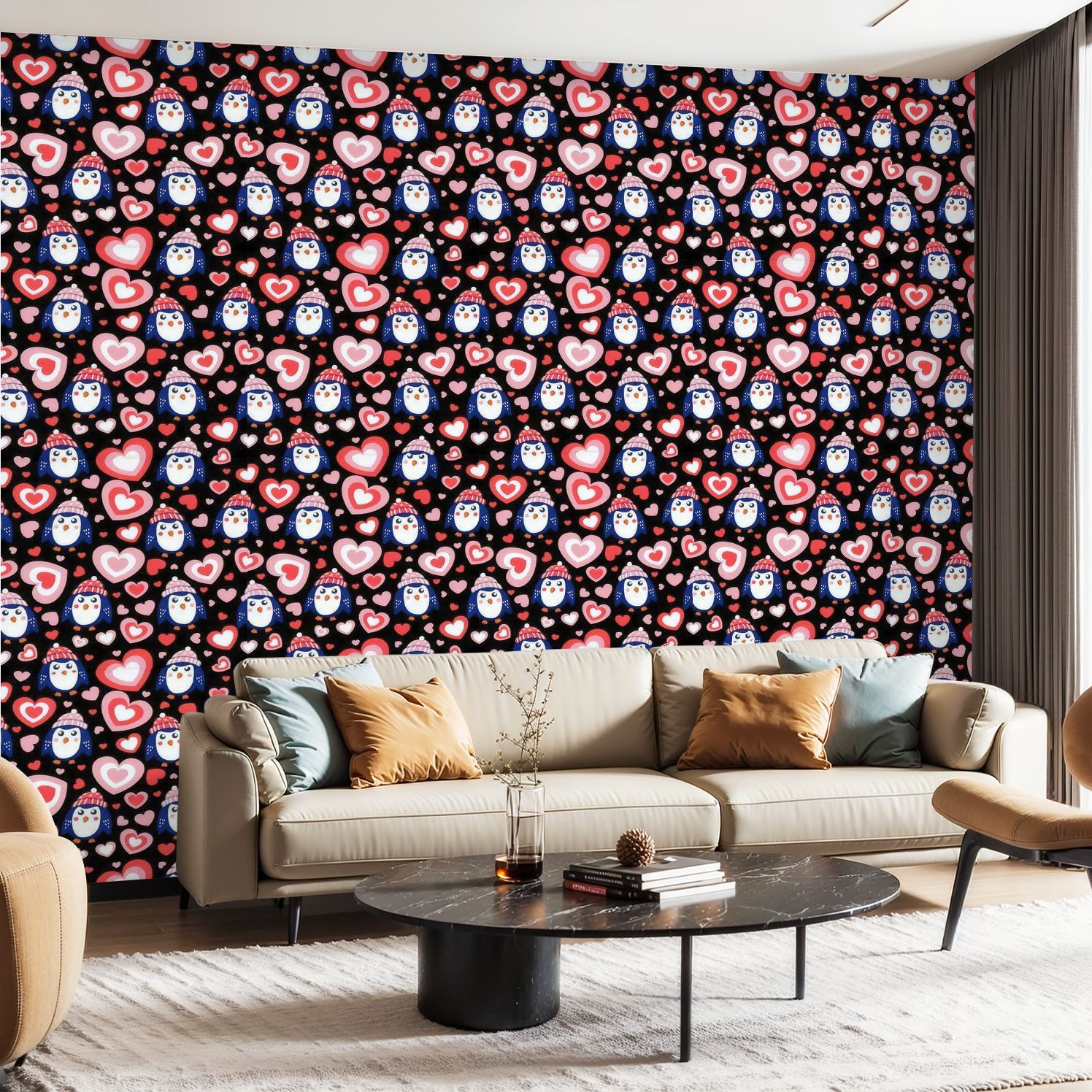 Peel and Stick Wallpaper Canvas Contact Paper St Valentine s Day ...