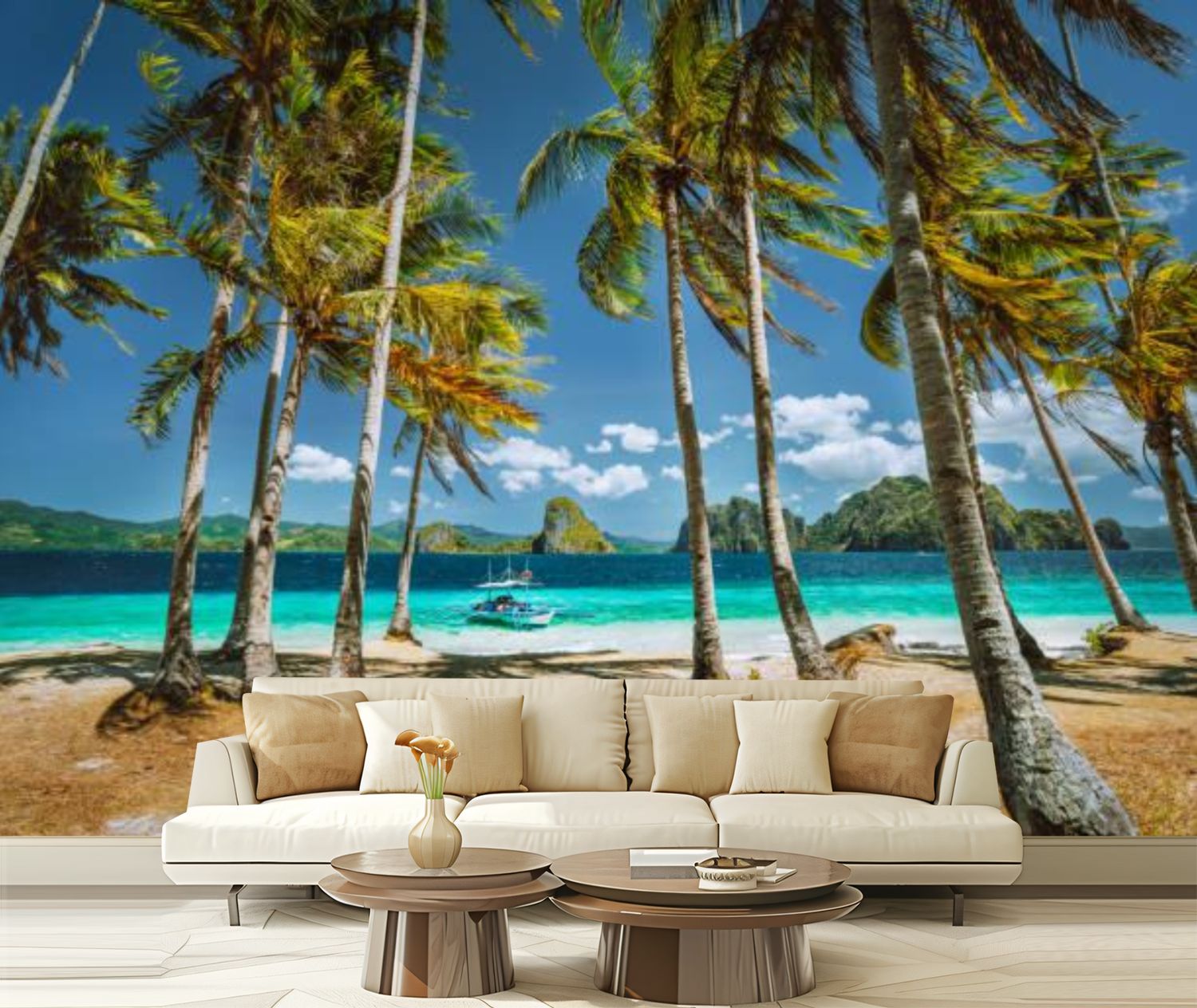 Peel and Stick Wallpaper Canvas Exploring Palawan most touristic spots ...
