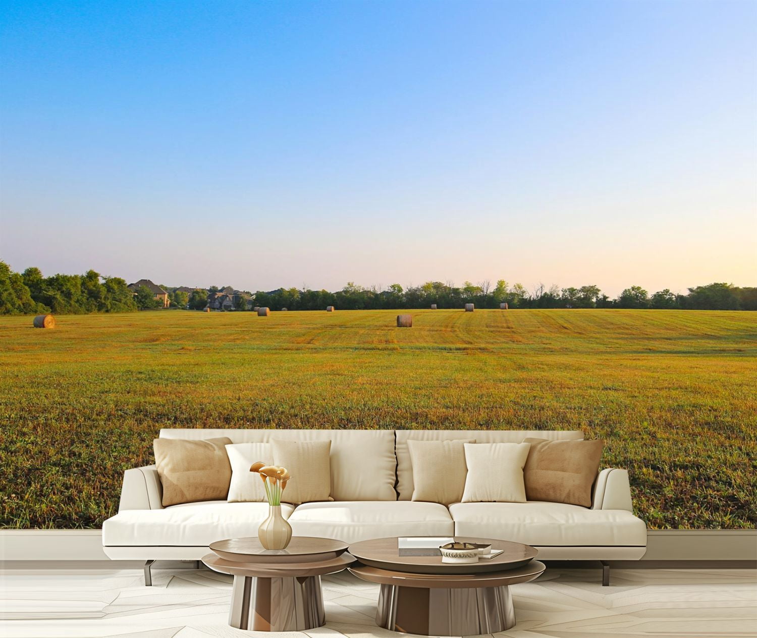 Peel and Stick Wallpaper Canvas Kansas Rural Farm Land Kansas ...