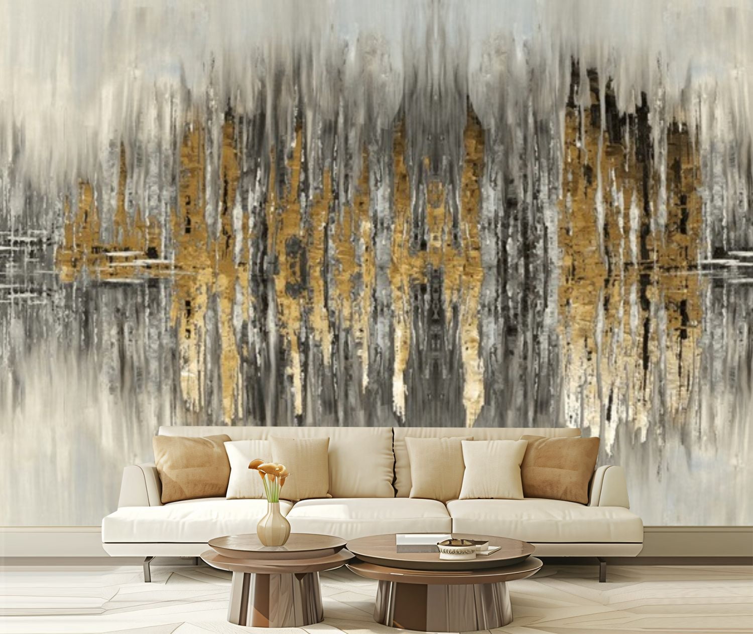 Peel and Stick Wallpaper Canvas Modern abstract oil painting art design ...