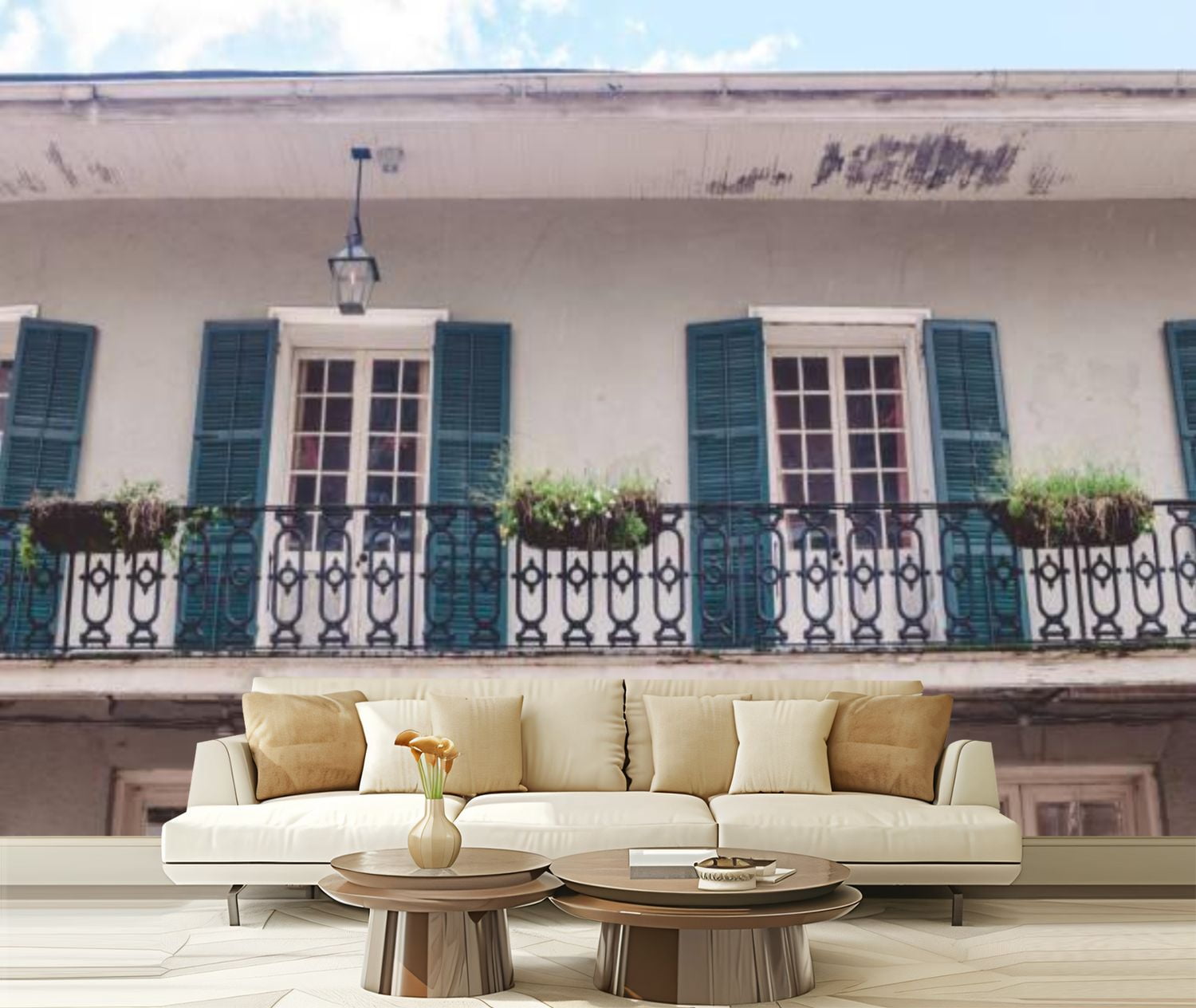 Peel and Stick Wallpaper Canvas Tourist attractions New Orleans Old ...