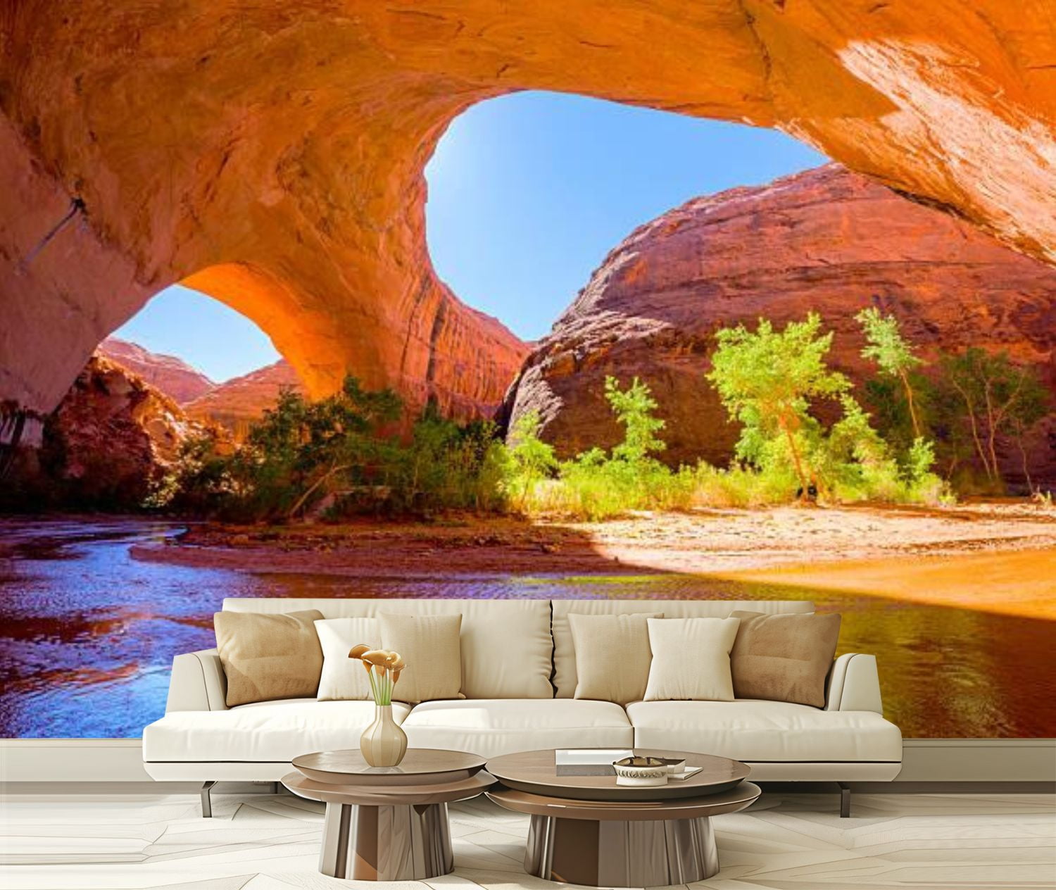 Peel and Stick Wallpaper Canvas jacob hamblin arch steep cliff pictures ...