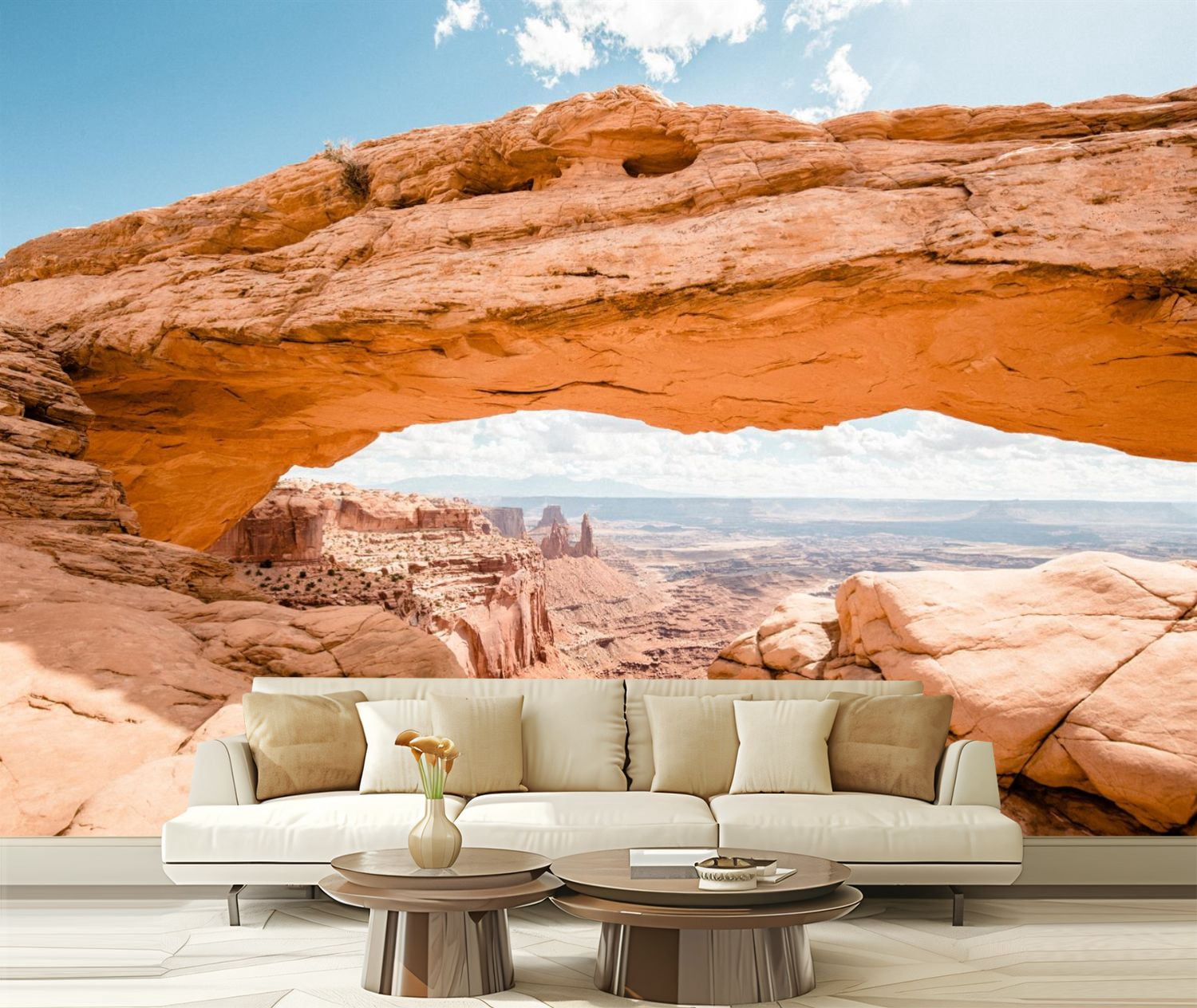 Peel and Stick Wallpaper Canvas mesa arch sunrise canyonlands national ...