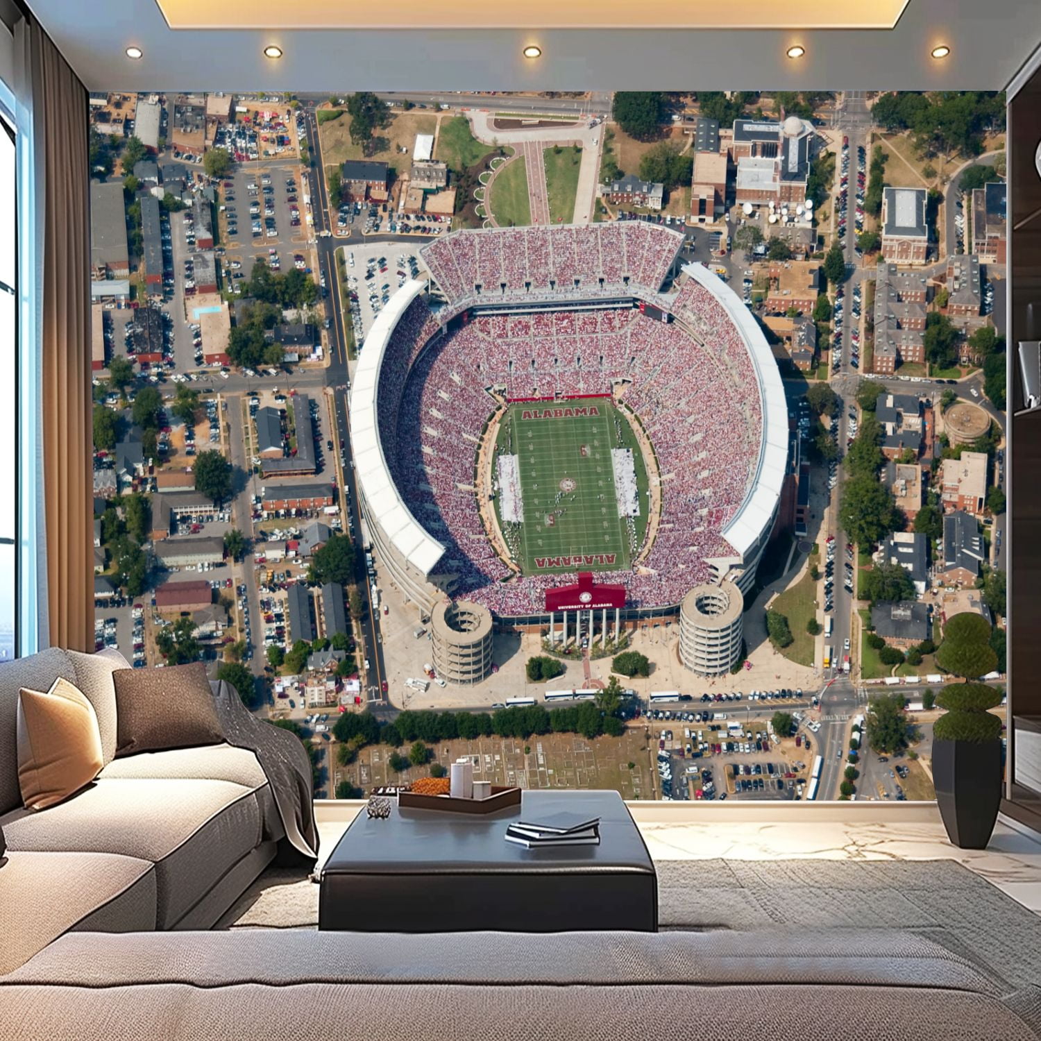 Peel and Stick Wallpaper Canvas vandy bryant denny stadium tuscaloosa ...
