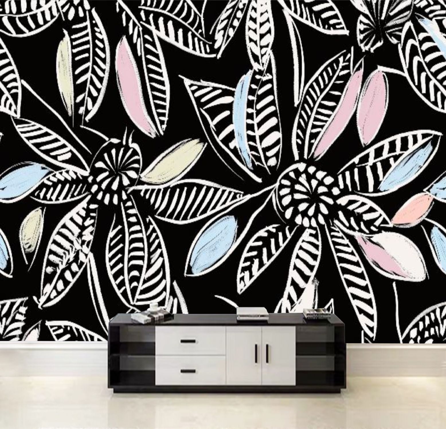 Peel and Stick Wallpaper Flowers pattern for textile pattern fills ...