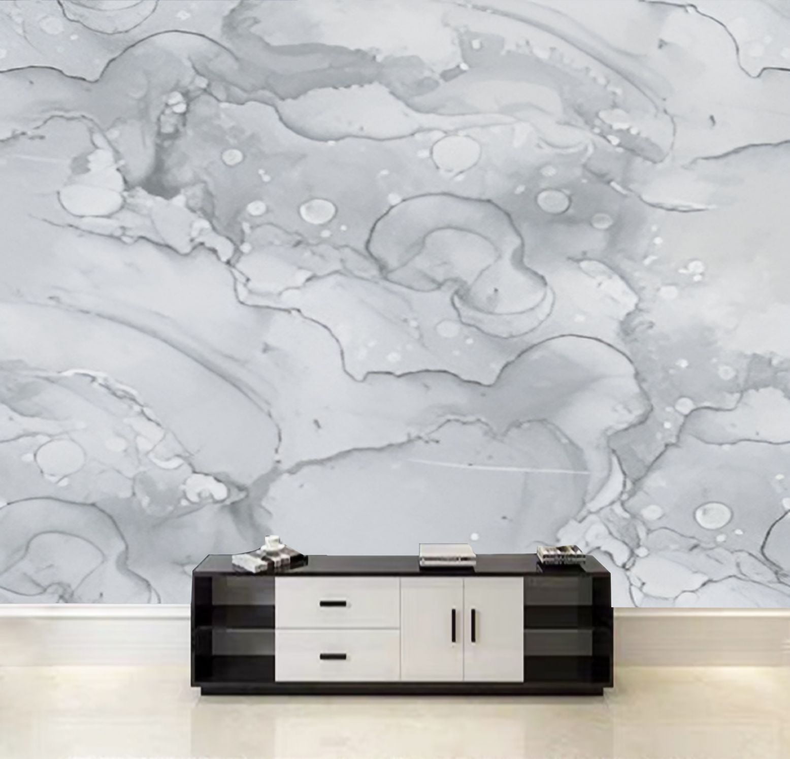 Peel and Stick Wallpaper Gray Marble Paint Texture Grey Splash Dirty ...