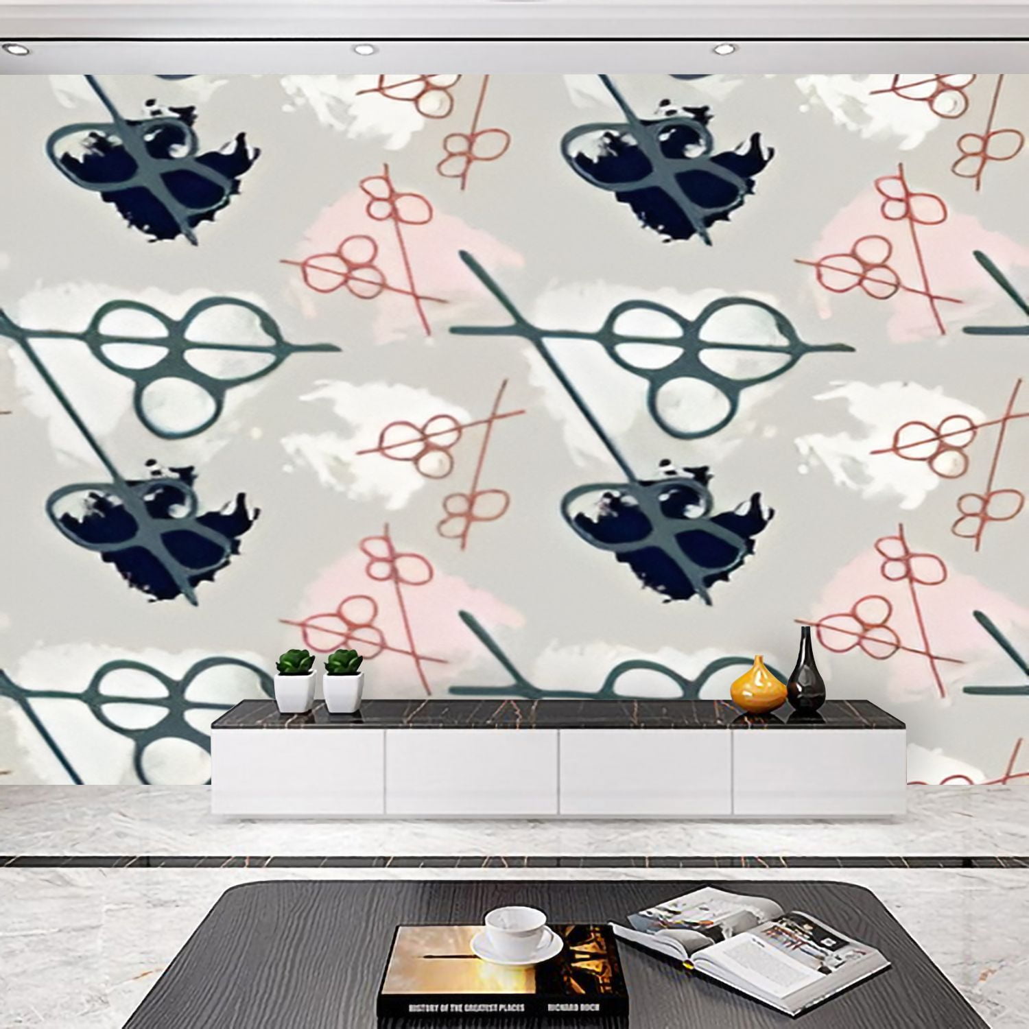 Peel and Stick Wallpaper Modern abstract seamless pattern for textile ...