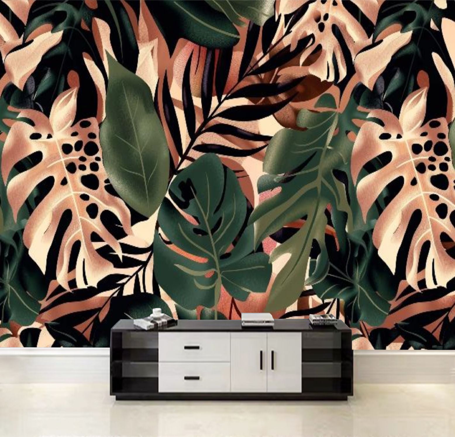 Peel and Stick Wallpaper Modern exotic pattern leopard skin Creative ...