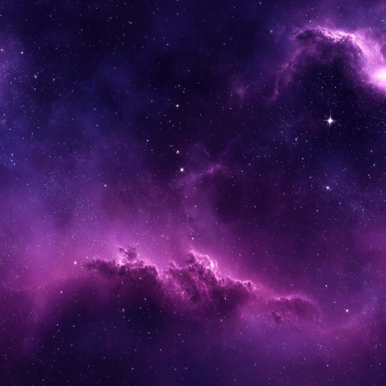 Peel and Stick Wallpaper Purple Nebula Galaxy Stars Cosmic Clouds Deep ...