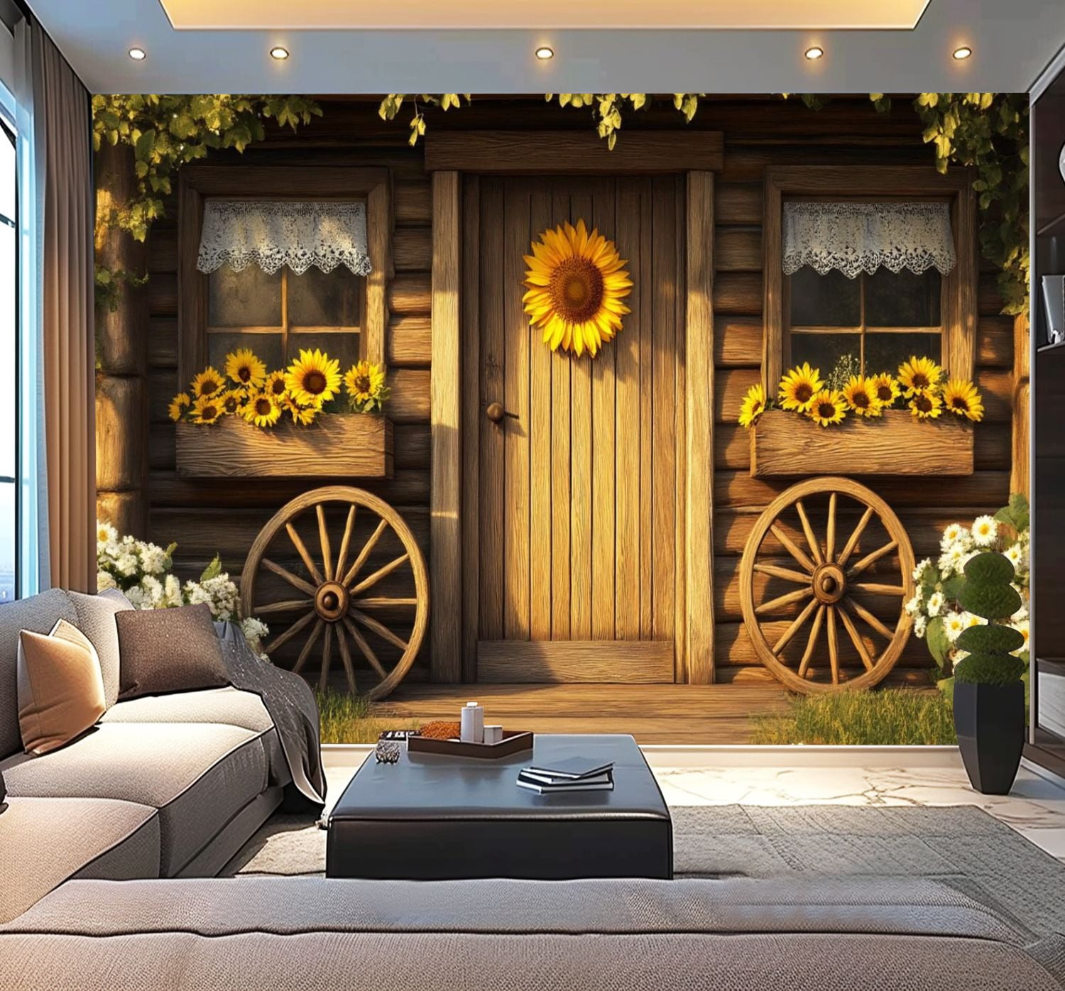 Peel and Stick Wallpaper Rustic Cabin Vintage Cottage Door 3d Wall ...