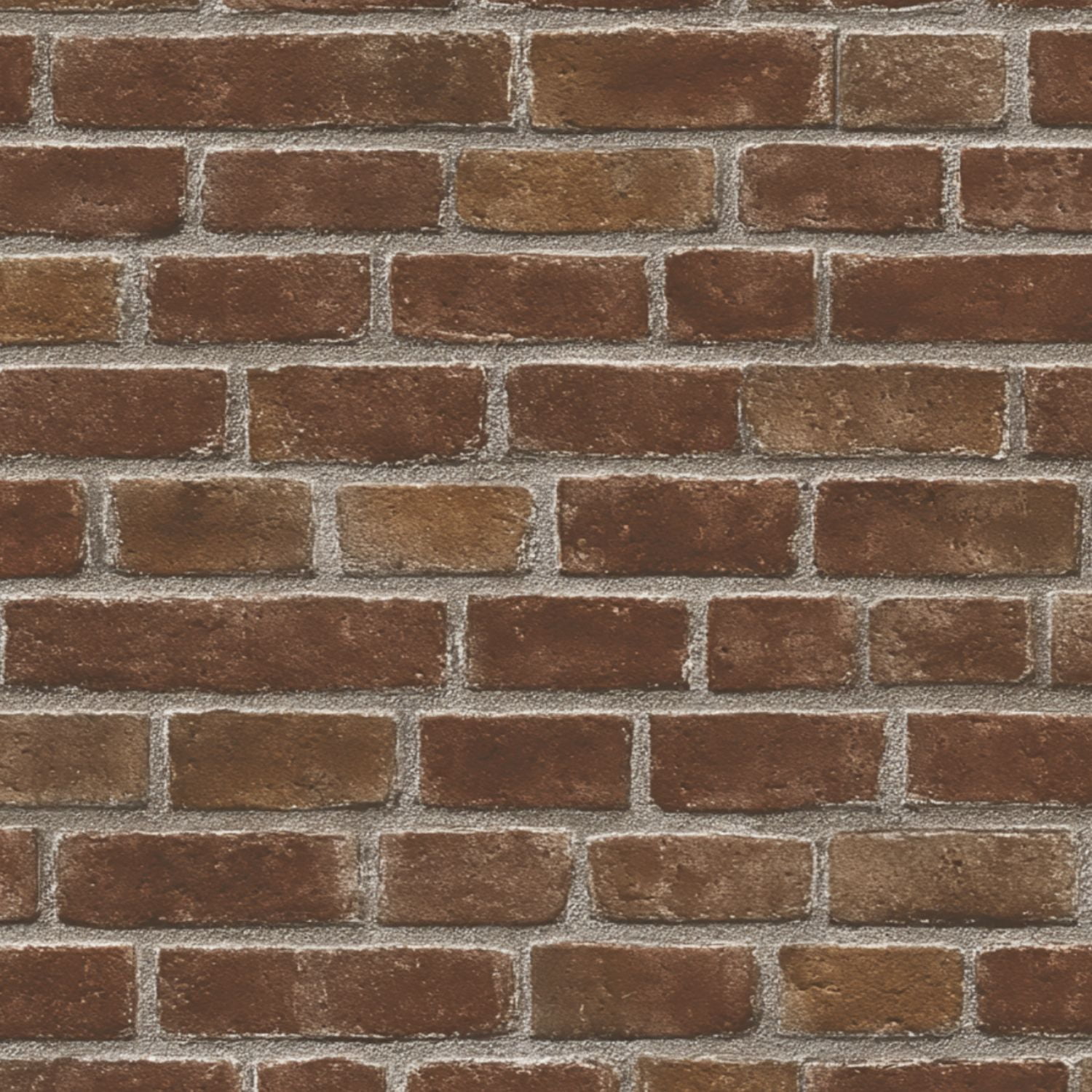 Peel and Stick Wallpaper Rustic Red Brick Wall Texture Rough Grout ...