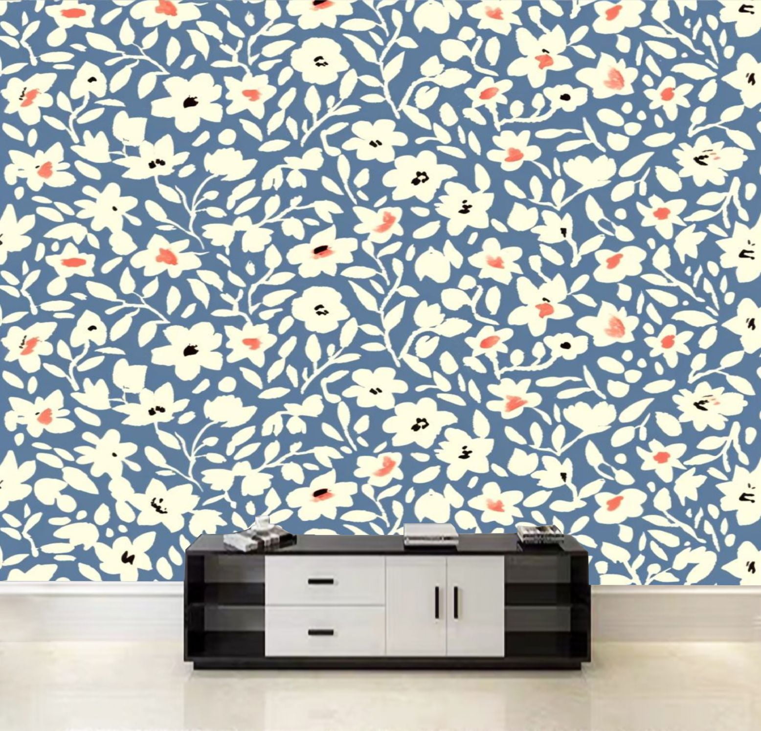 Peel and Stick Wallpaper Seamless floral pattern liberty print pretty ...