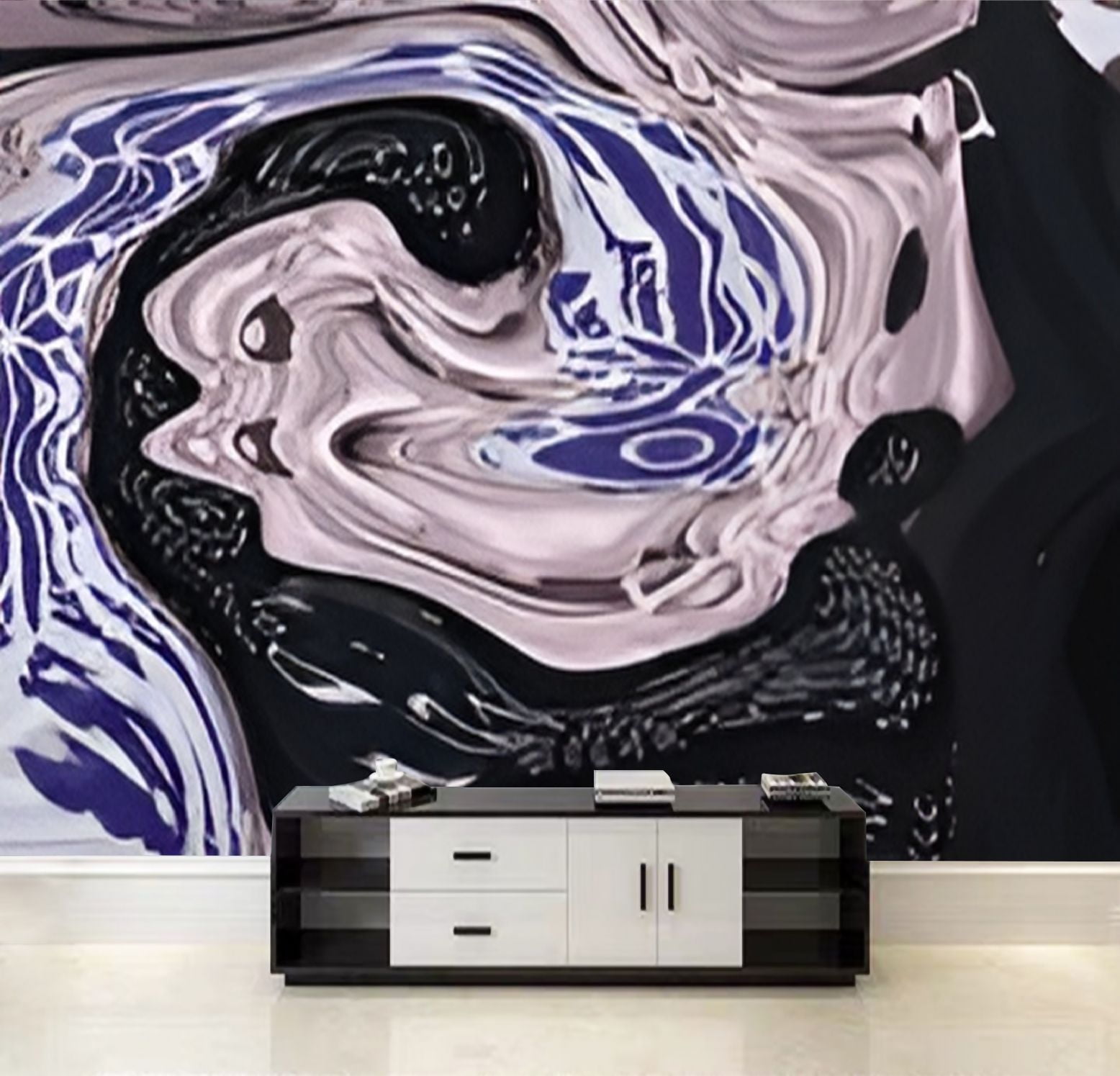 Peel and Stick Wallpaper Seamless marble texture abstract liquid ...