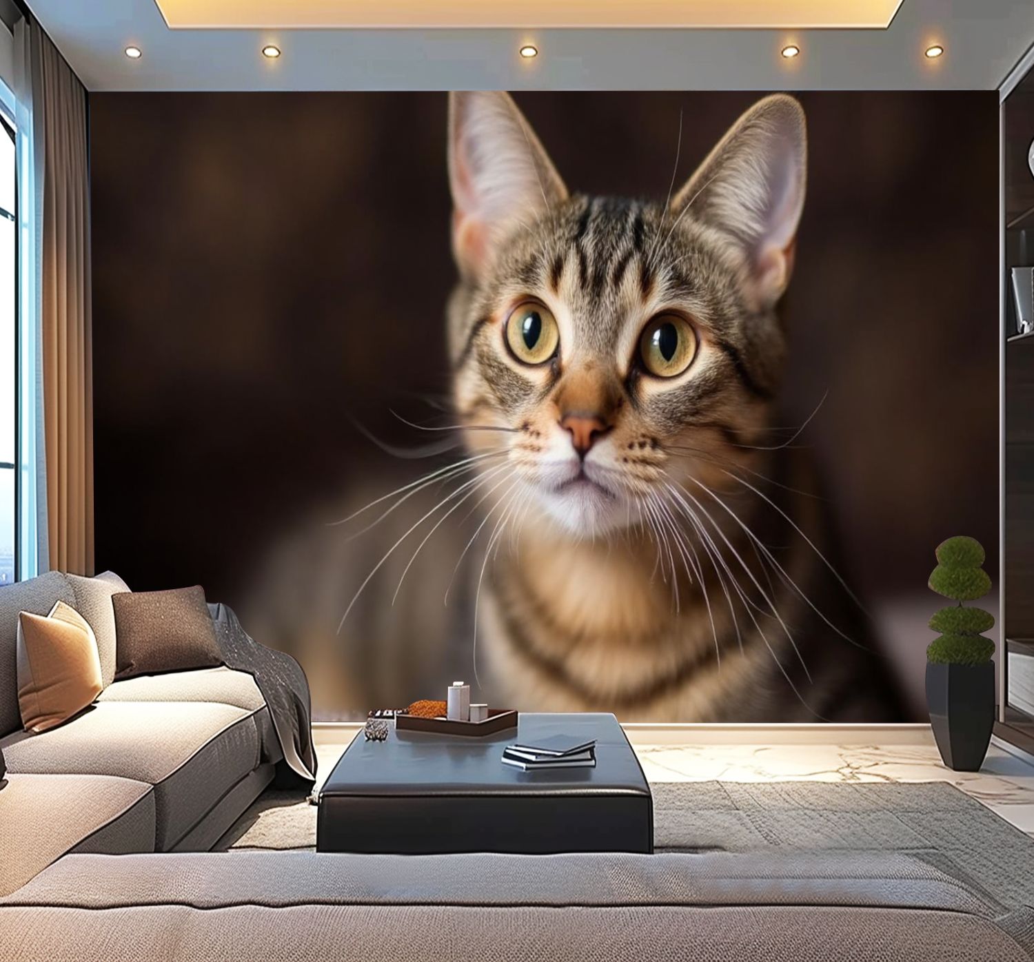 Peel and Stick Wallpaper Tabby Cat Animal Kitten Kitten Poster Cat ...