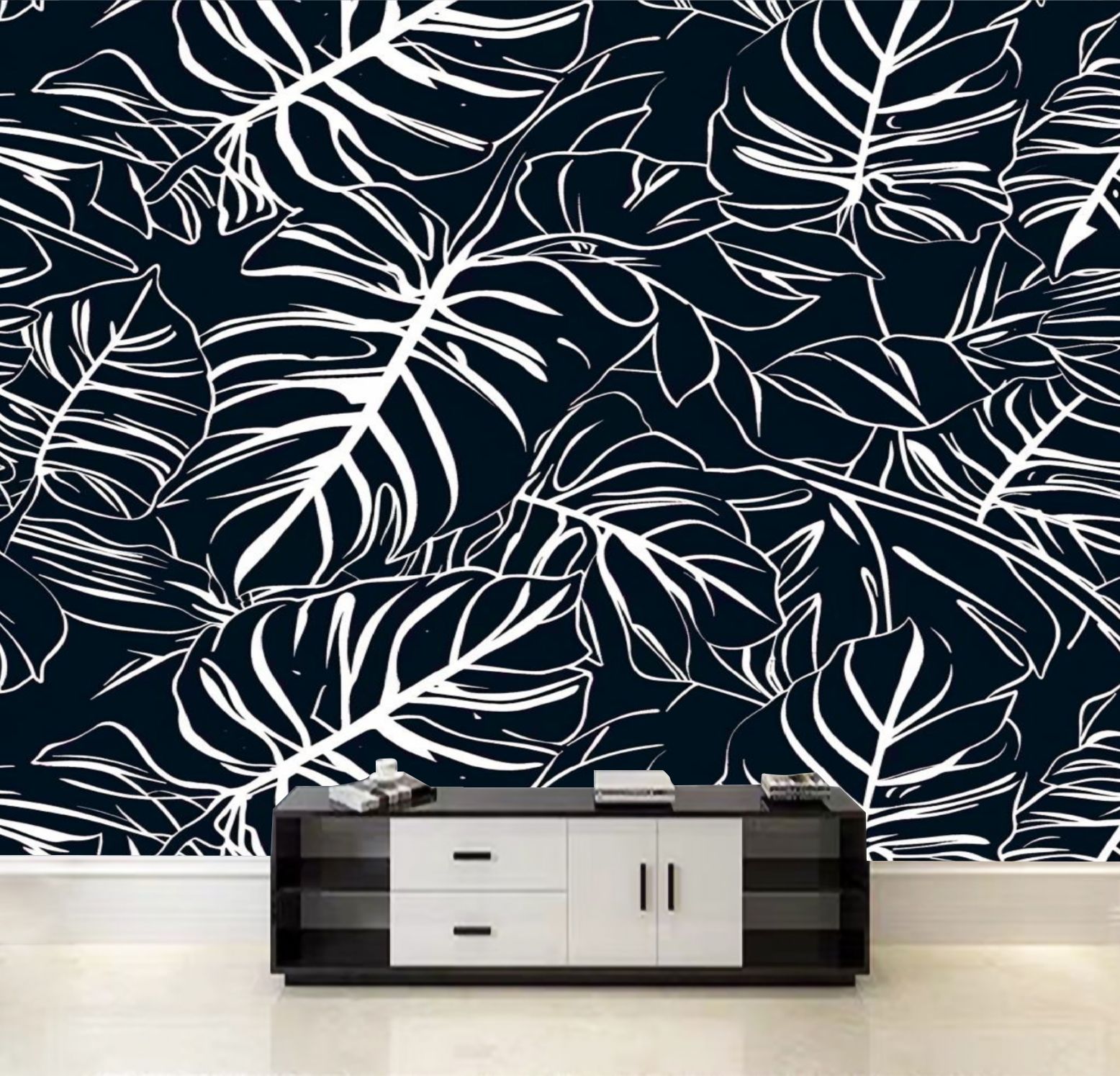 Peel and Stick Wallpaper Tropical seamless natural pattern exotic ...