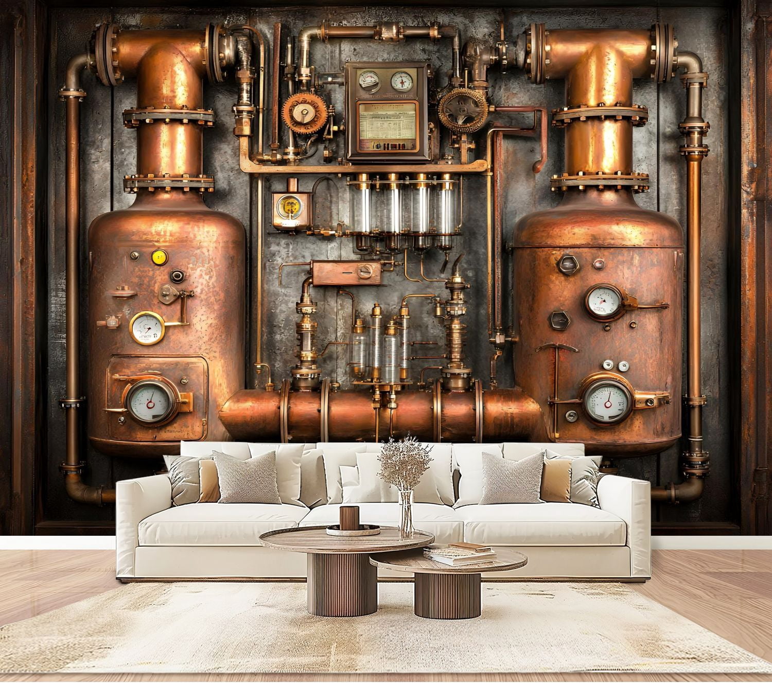 Peel and Stick Wallpaper Wall Murals Antique Steampunk Retro Vintage ...