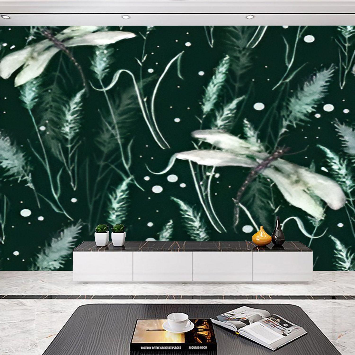 Peel and Stick Wallpaper Watercolor lavender flower grass seamless ...