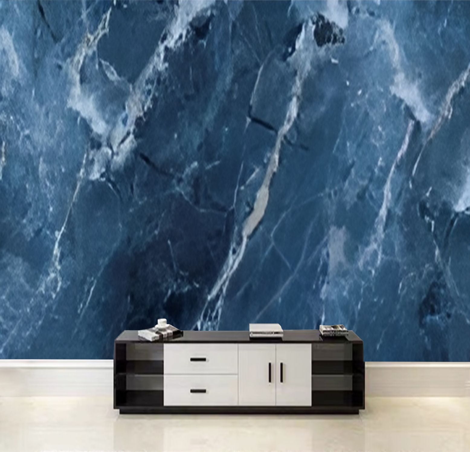 Peel and Stick Wallpaper blue dark marble texture for Canvas Texture ...