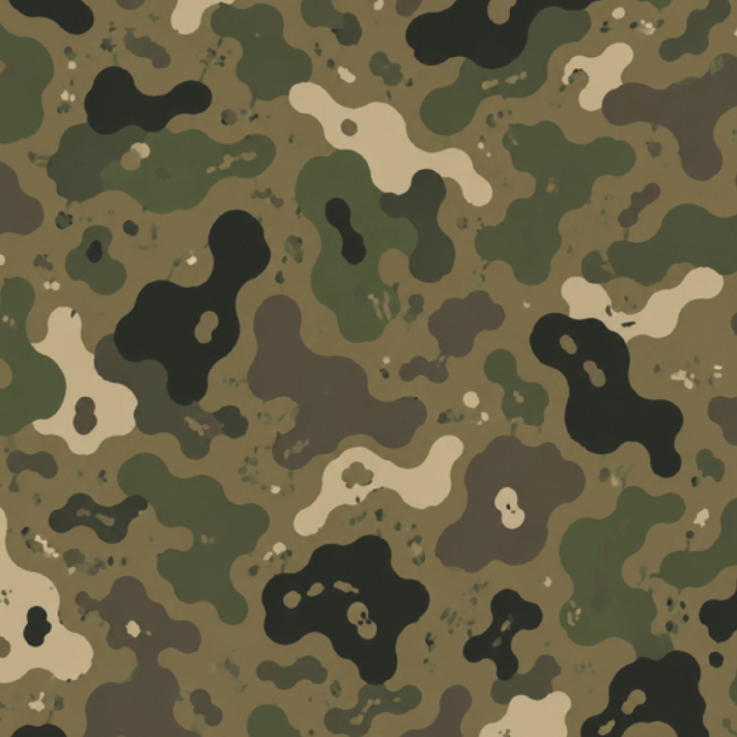 Peel and Stick Wallpaper camouflage green brown beige 17.7