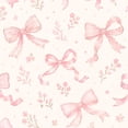 Peel and Stick Wallpaper cute coquette aesthetic seamless pink ribbon ...