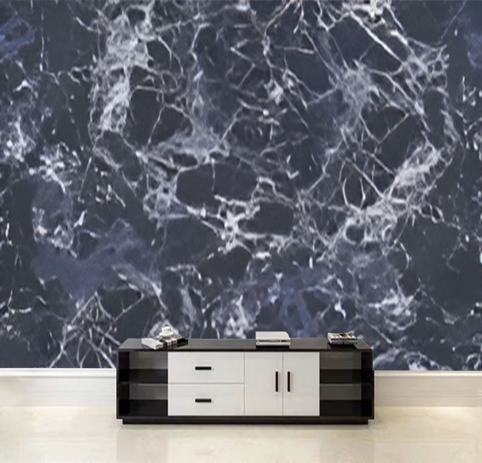 Peel and Stick Wallpaper dark marble vintage distressed grunge texture ...