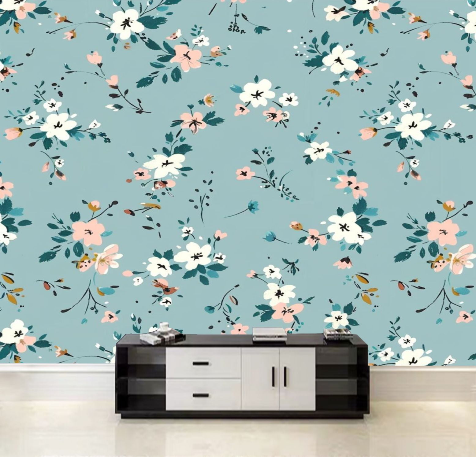 Peel and Stick Wallpaper seamless pattern Pretty pattern small flowers ...