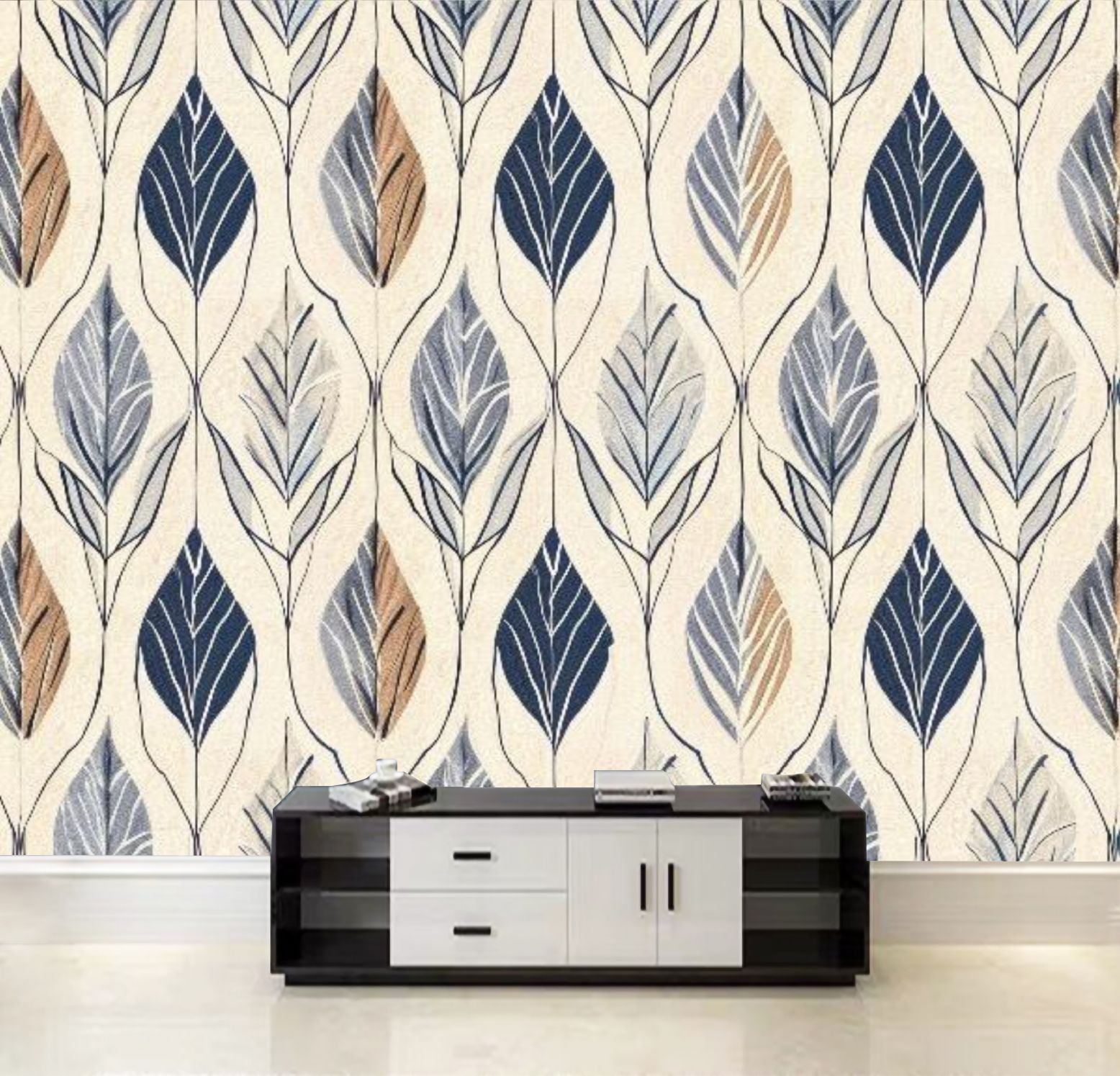 Peel and Stick Wallpaper seamless pattern inspired by retro designs ...