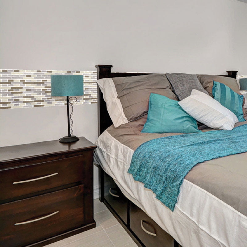 Peel and Impress 9.3 in. W X 11 in. L Multiple Finish (Mosaic) Vinyl ...