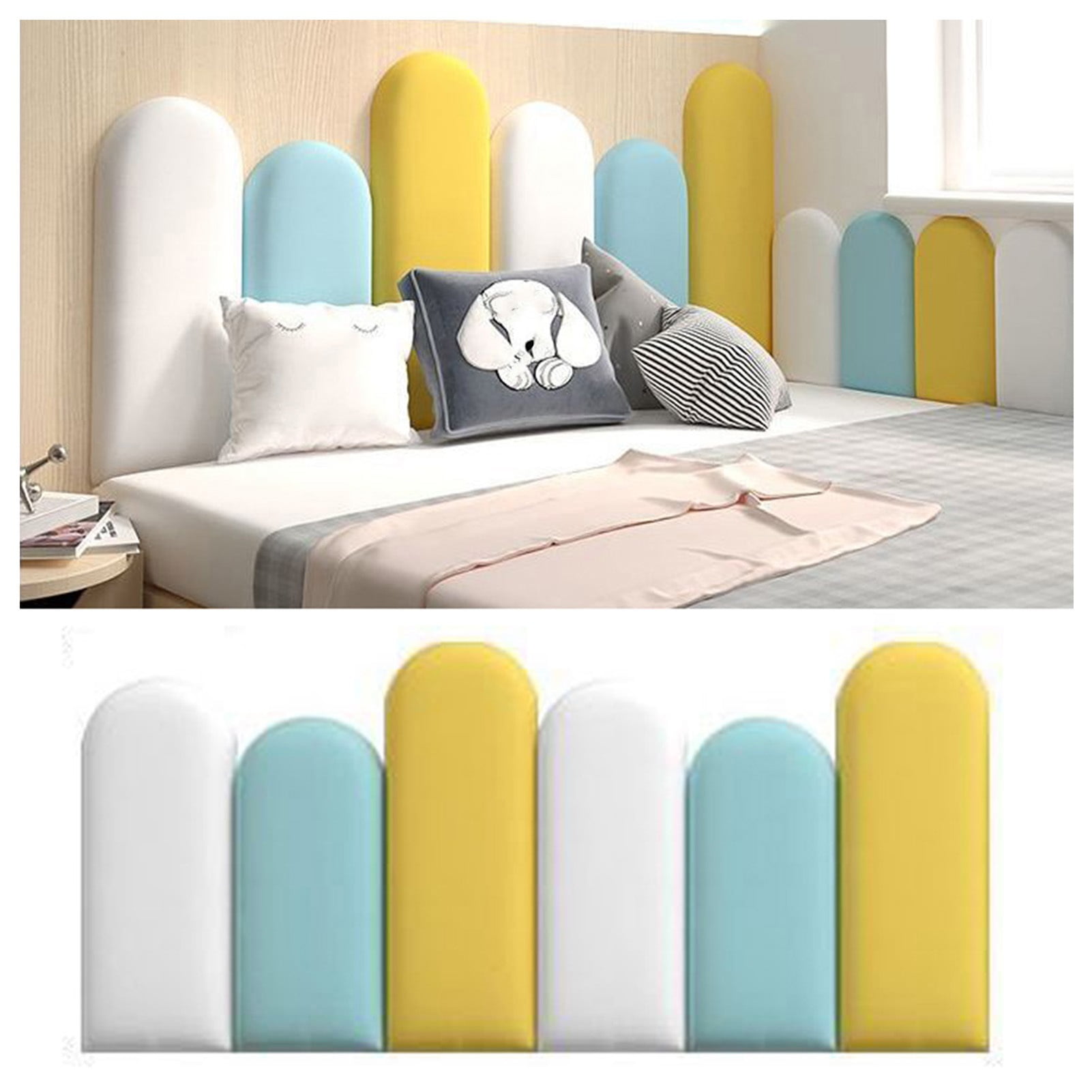 Peel and Stick Anti-Collision Kids Room 3D Soft Bag Wall Panels, Anti ...