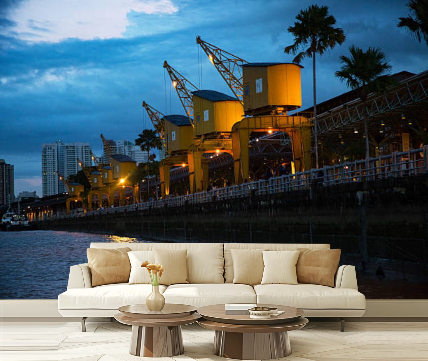 Peel and Stick Canvas Wallpaper Docks Station Bel m Par State Brazil ...