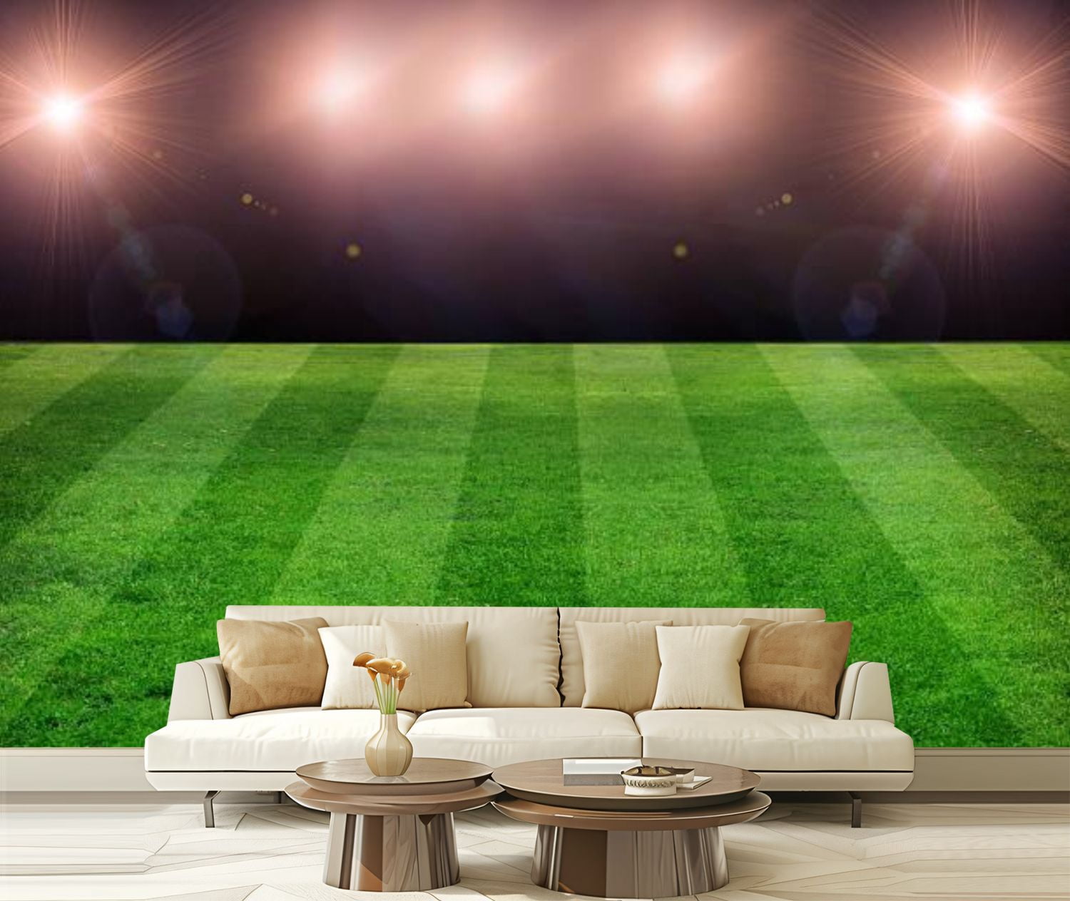 Peel and Stick Canvas Wallpaper Football Field Modern Art Wall Mural ...