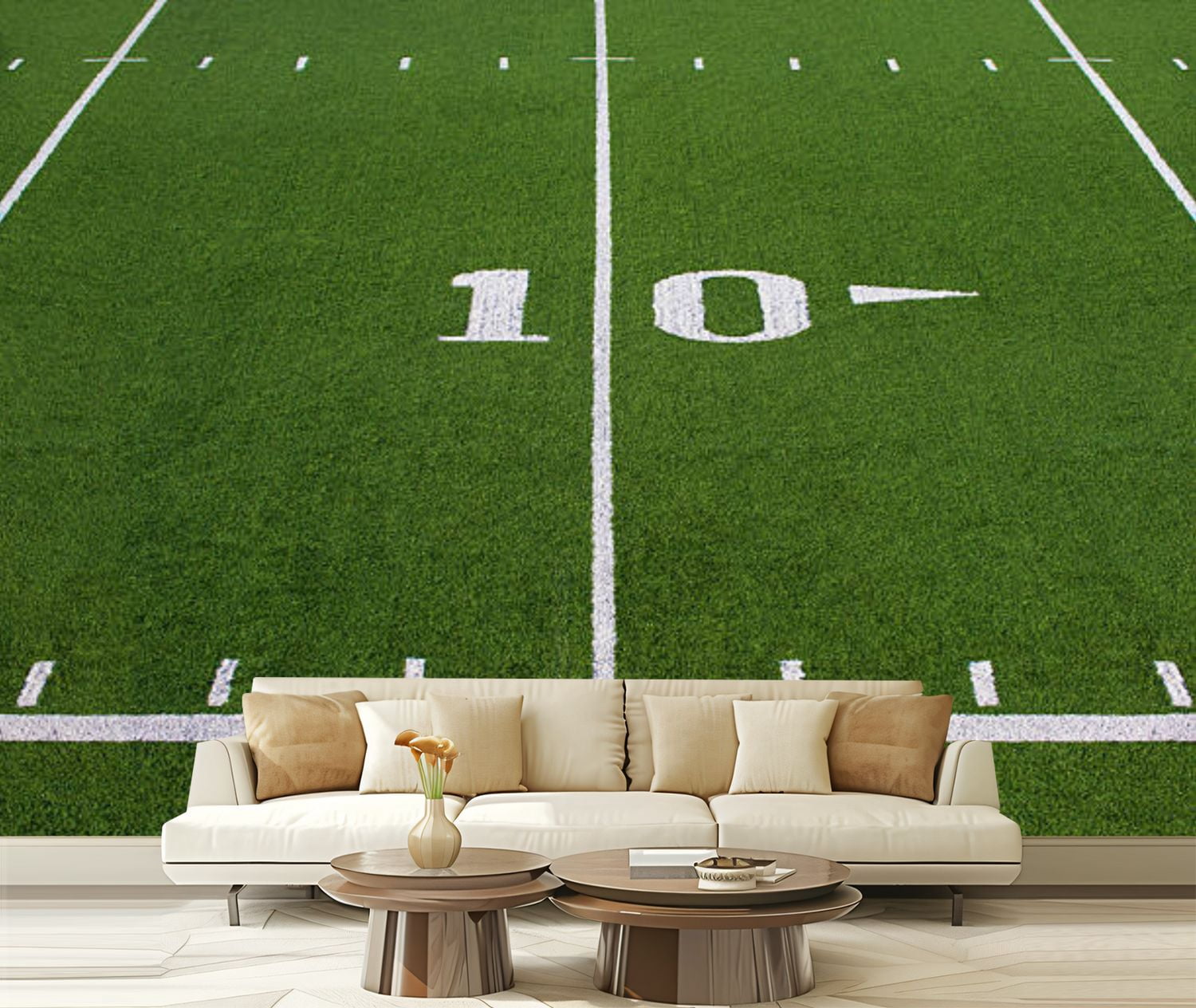 Peel and Stick Canvas Wallpaper Football Field Modern Art Wall Mural ...