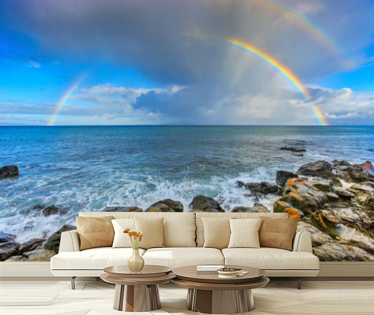 Peel and Stick Canvas Wallpaper Island Maui Hawaii Modern Art Wall ...