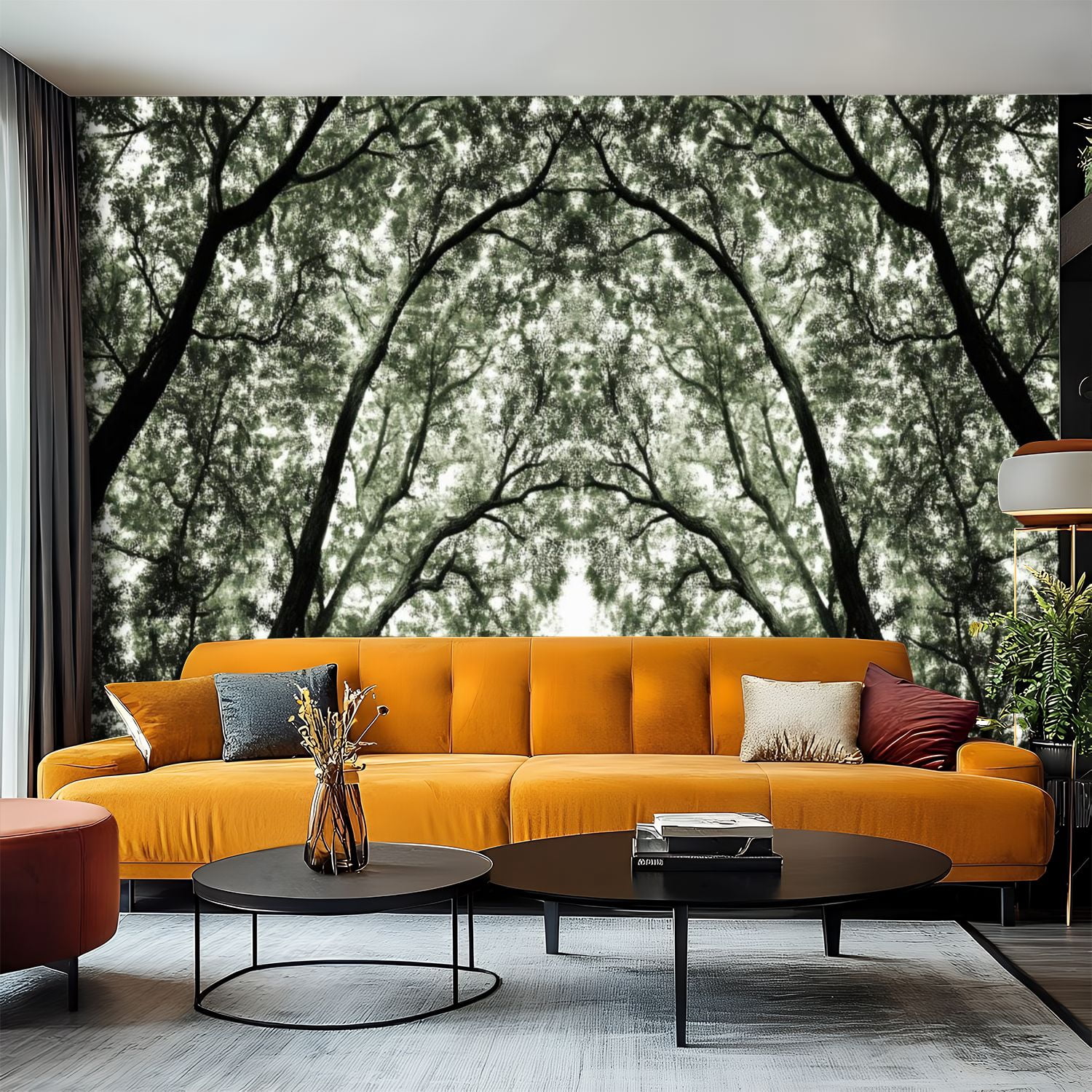 Peel and Stick Canvas Wallpaper Nature Art Wall Mural Decor Self ...