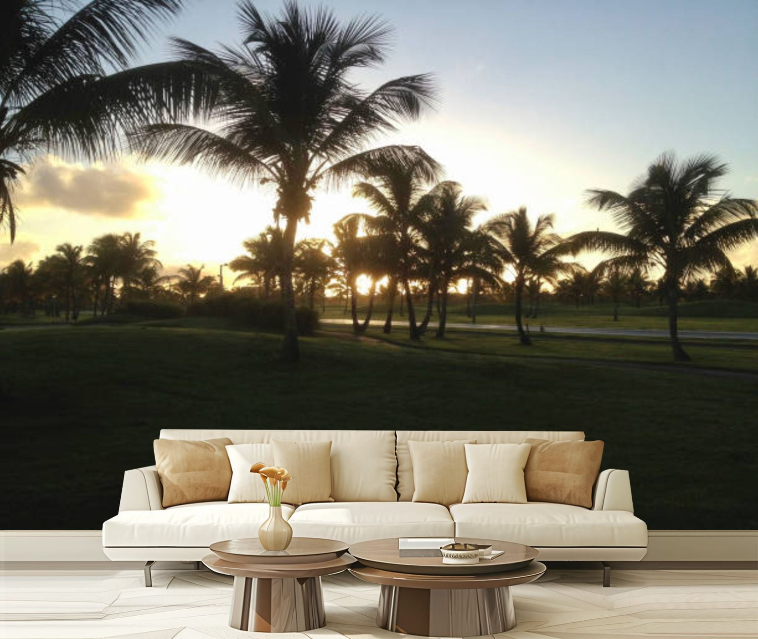 Peel and Stick Canvas Wallpaper Puerto Rico Modern Art Wall Mural Decor ...