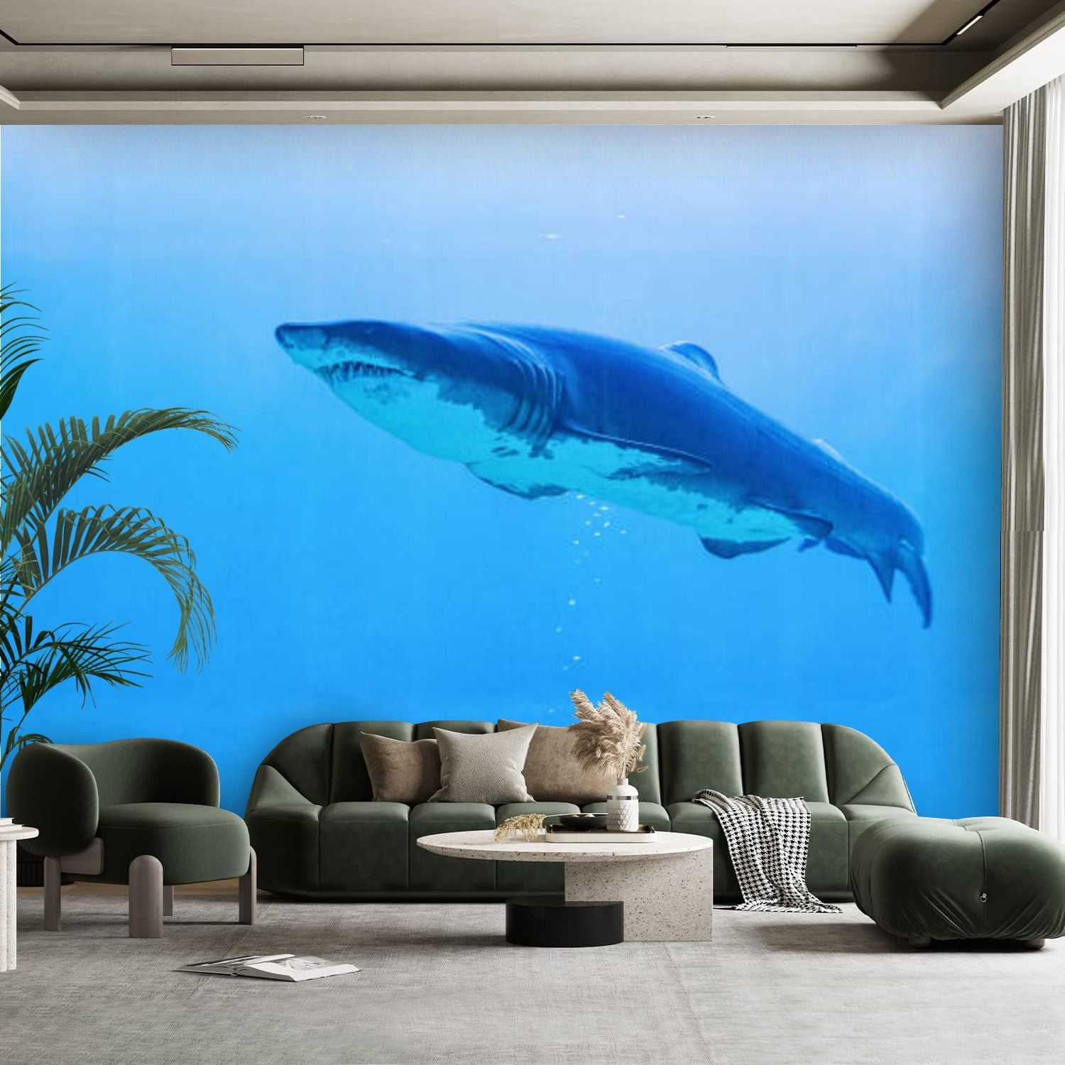 Peel and Stick Canvas Wallpaper Wall Mural About sea fish fresh water ...