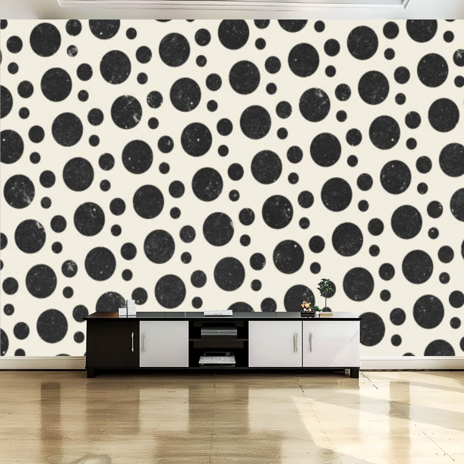 Peel and Stick Canvas Wallpaper Wall Mural Abstract grunge halftone ...
