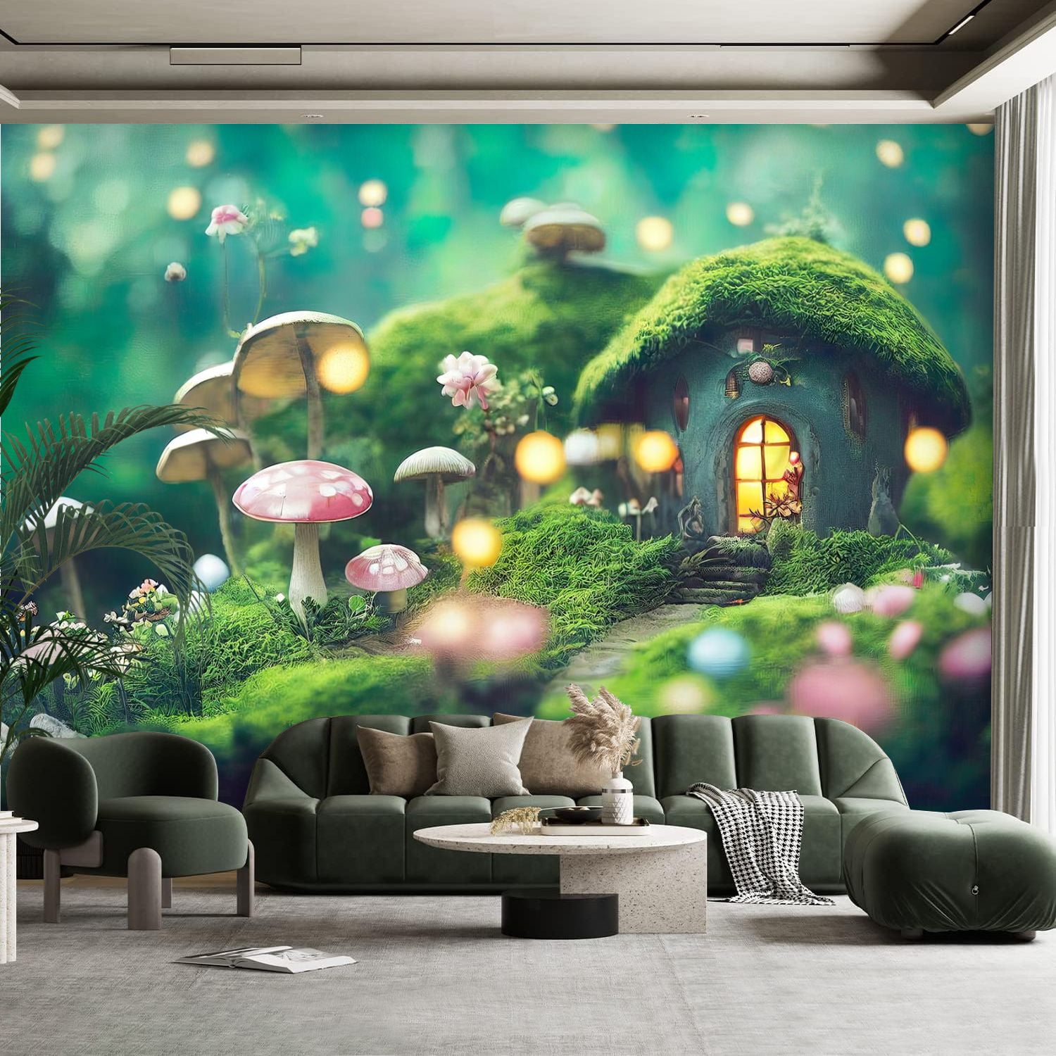 Peel and Stick Canvas Wallpaper Wall Mural Animation Scene 00001 Fairy ...