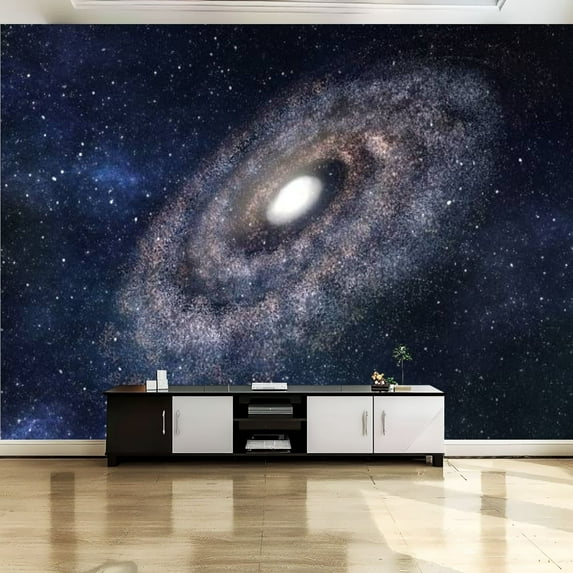 Peel and Stick Canvas Wallpaper Wall Mural Big Spiral 3D Rendered Wall ...