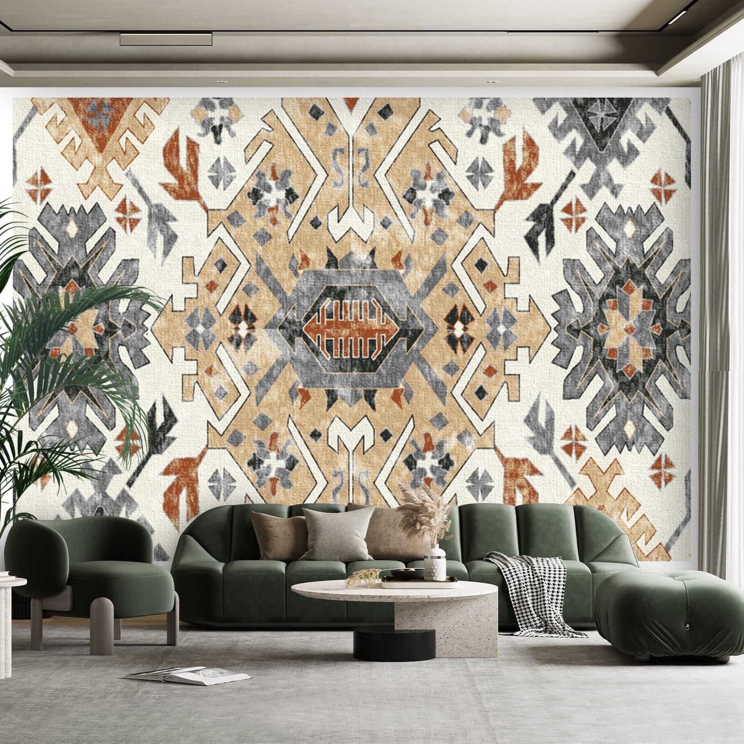 Peel and Stick Canvas Wallpaper Wall Mural Carpet Rugs designs texture ...