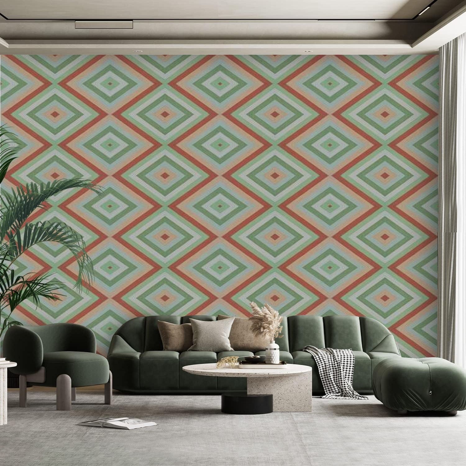 Peel and Stick Canvas Wallpaper Wall Mural Cloth Texture Wall Art Self ...