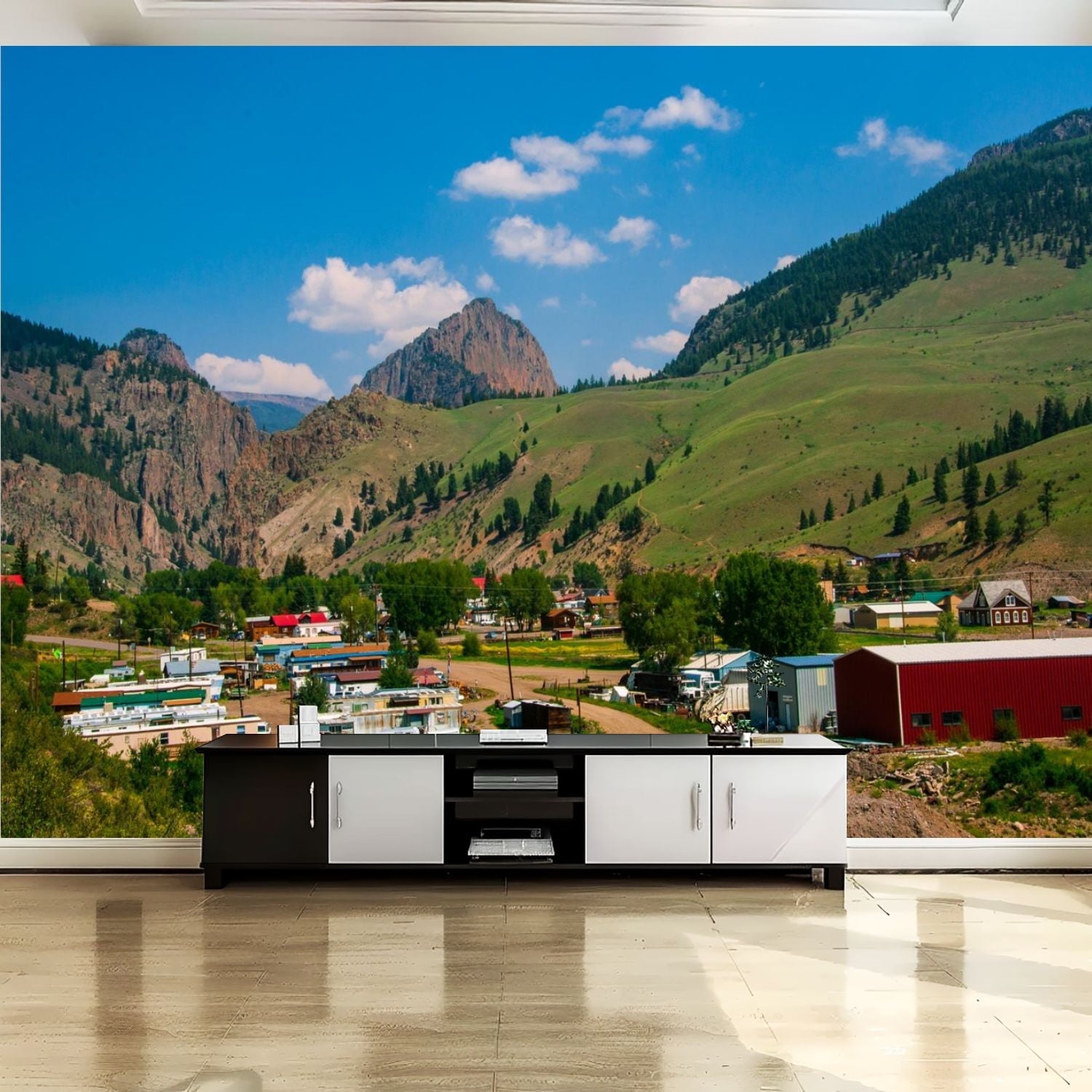 Peel and Stick Canvas Wallpaper Wall Mural Creede Colorado Rugged ...