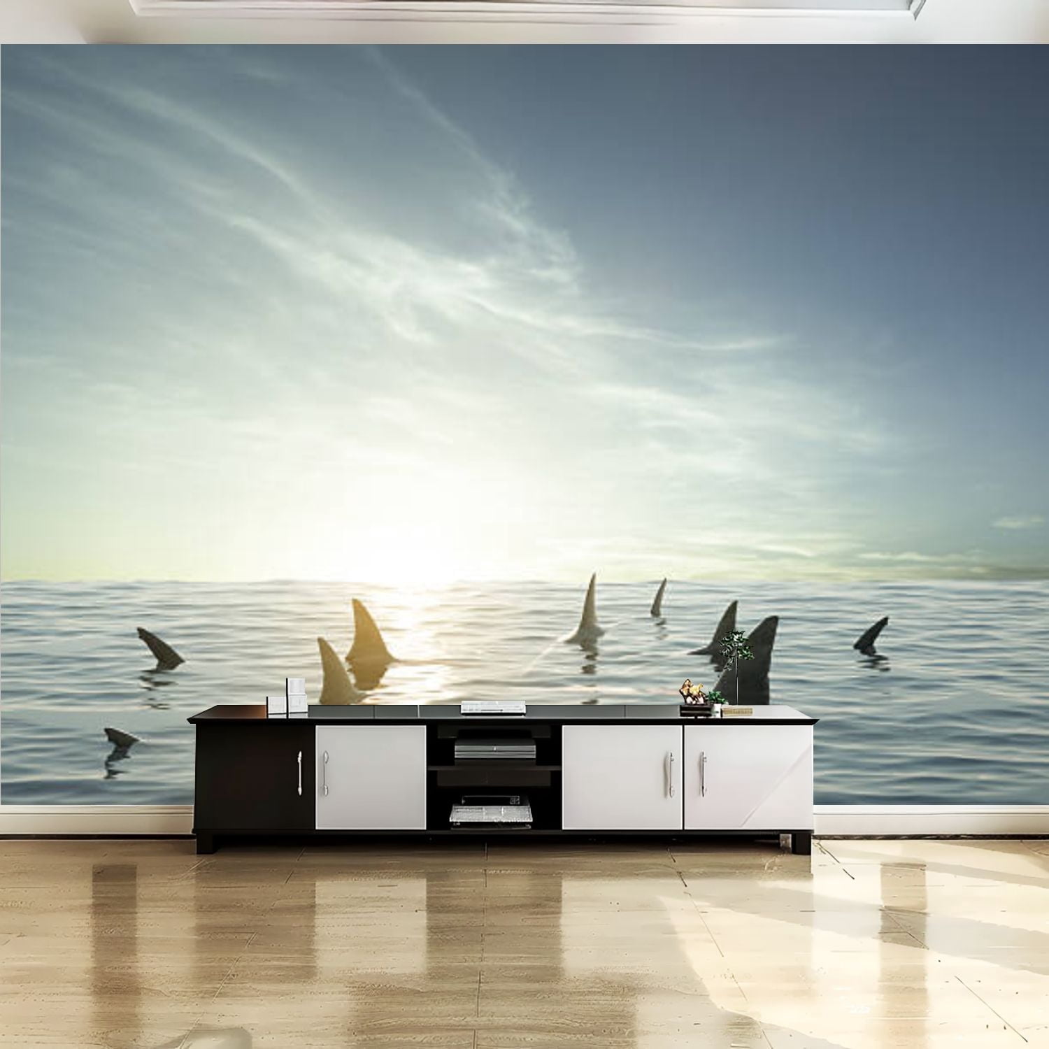 Peel and Stick Canvas Wallpaper Wall Mural Danger area Wall Art Self ...