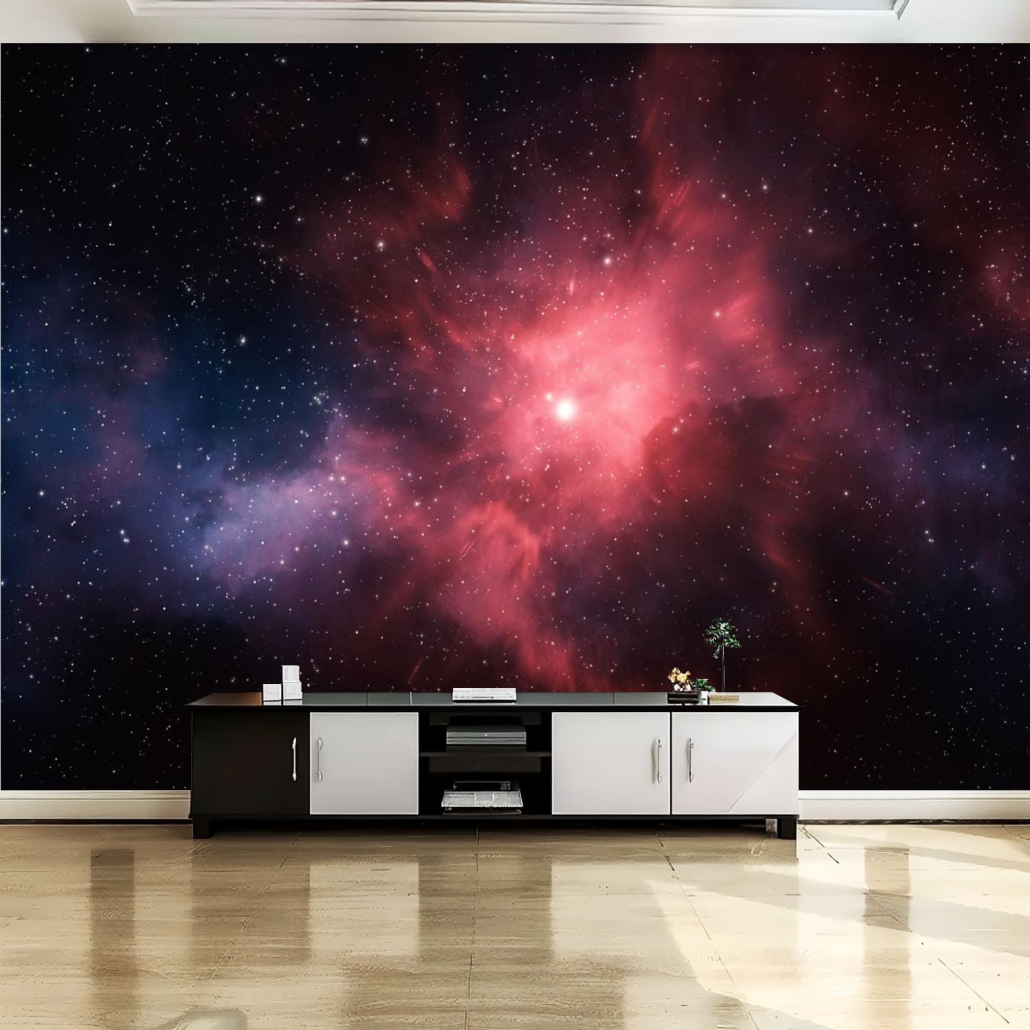 Peel and Stick Canvas Wallpaper Wall Mural Deep space Wall Art Self ...