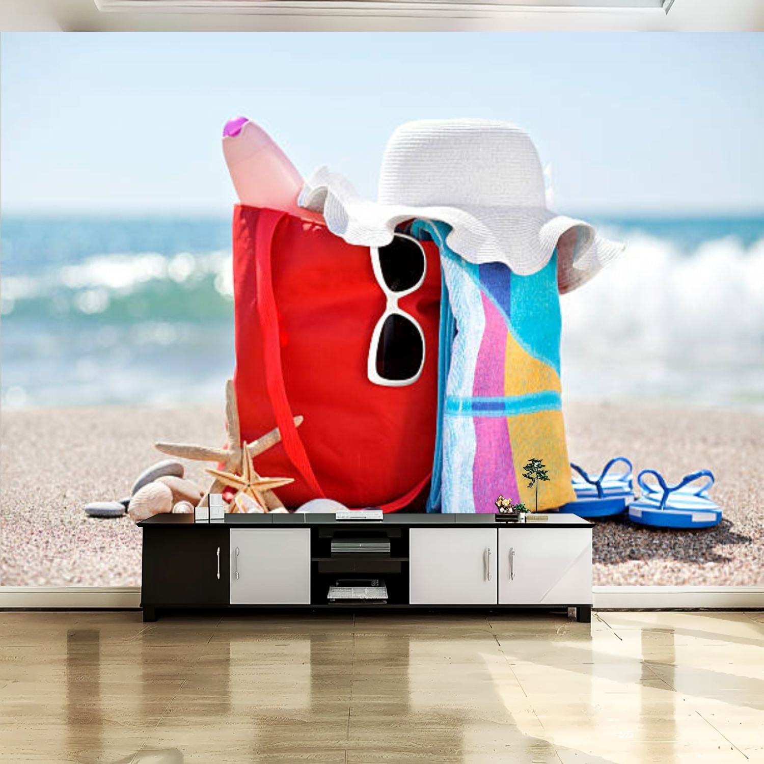 Peel and Stick Canvas Wallpaper Wall Mural Holiday Wall Art Self ...