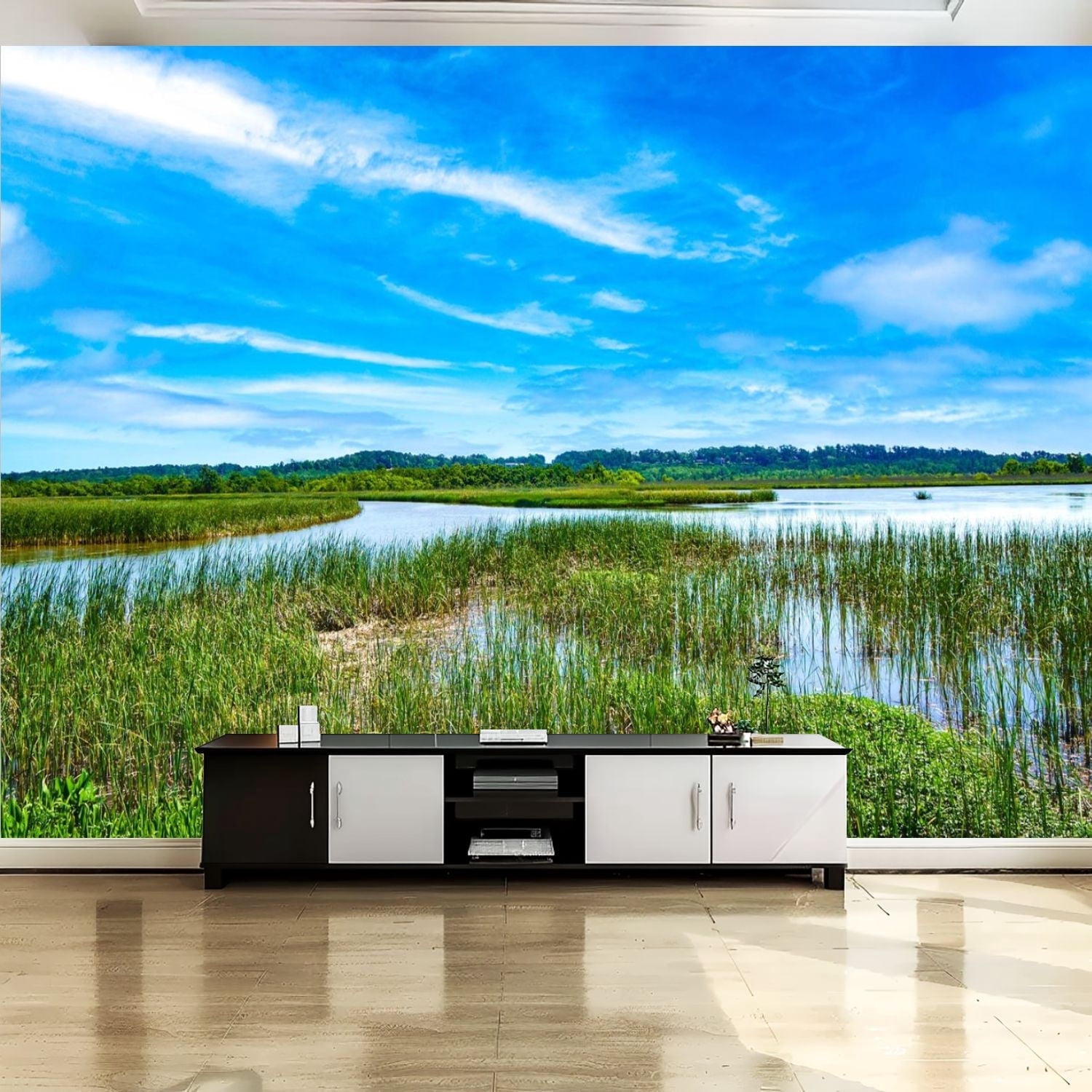 Peel and Stick Canvas Wallpaper Wall Mural Interstate Mobile Alabama ...